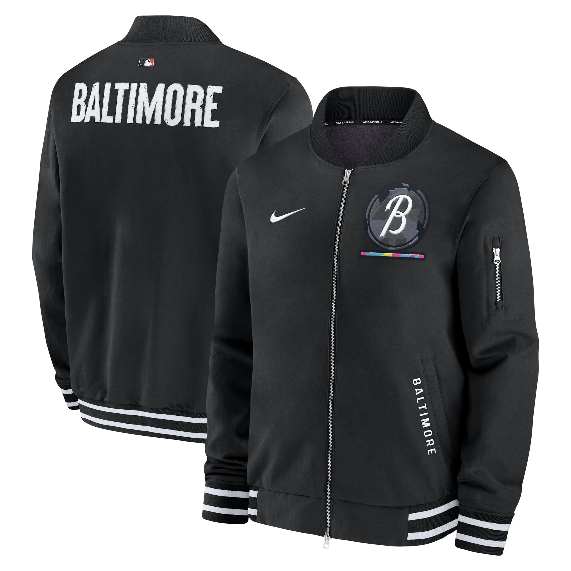 Men's Nike Black Baltimore Orioles Authentic Collection City Connect ...