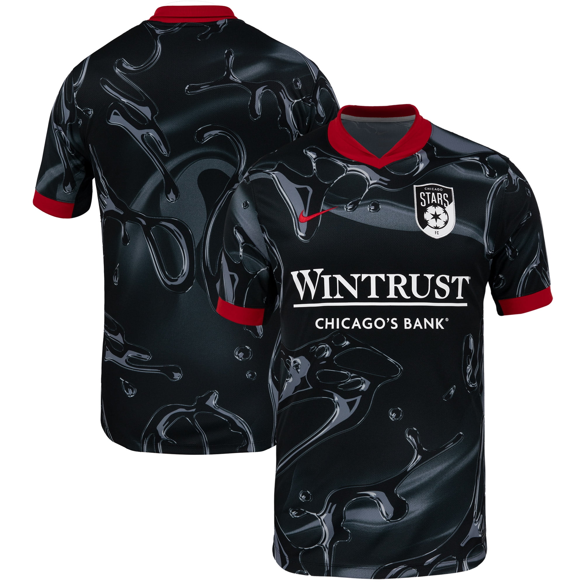 Men's Nike Black Chicago Red Stars 2025 Secondary Stadium Replica ...