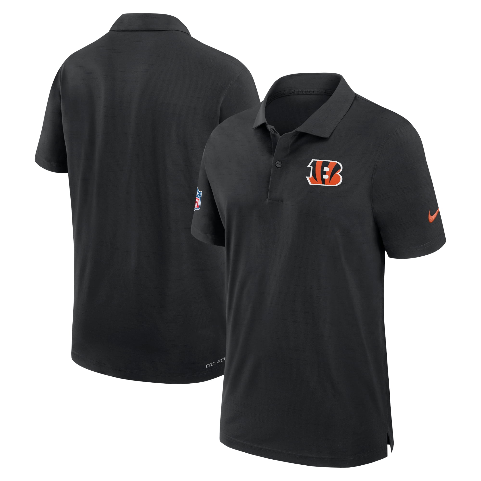 Men's Nike Black Cincinnati Bengals 2024 Sideline Performance Polo ...