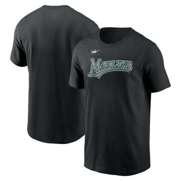 Men's Majestic Threads Black Florida Marlins Tri-Blend Hoodie T-Shirt ...