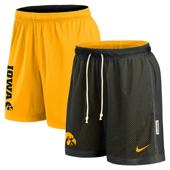 Men's Nike Black/Gold Iowa Hawkeyes Courtside Standard Issue Dri-FIT ...