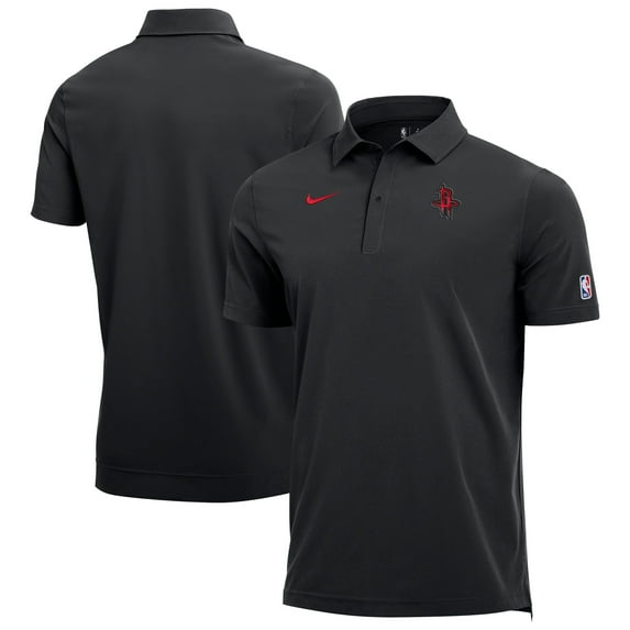 Men's Nike Black Houston Rockets 2025/26 Authentic Dri-FIT Coaches Polo ...