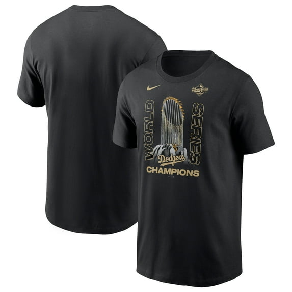 Men's Nike Black Los Angeles Dodgers 2025 World Series Champions Raise ...