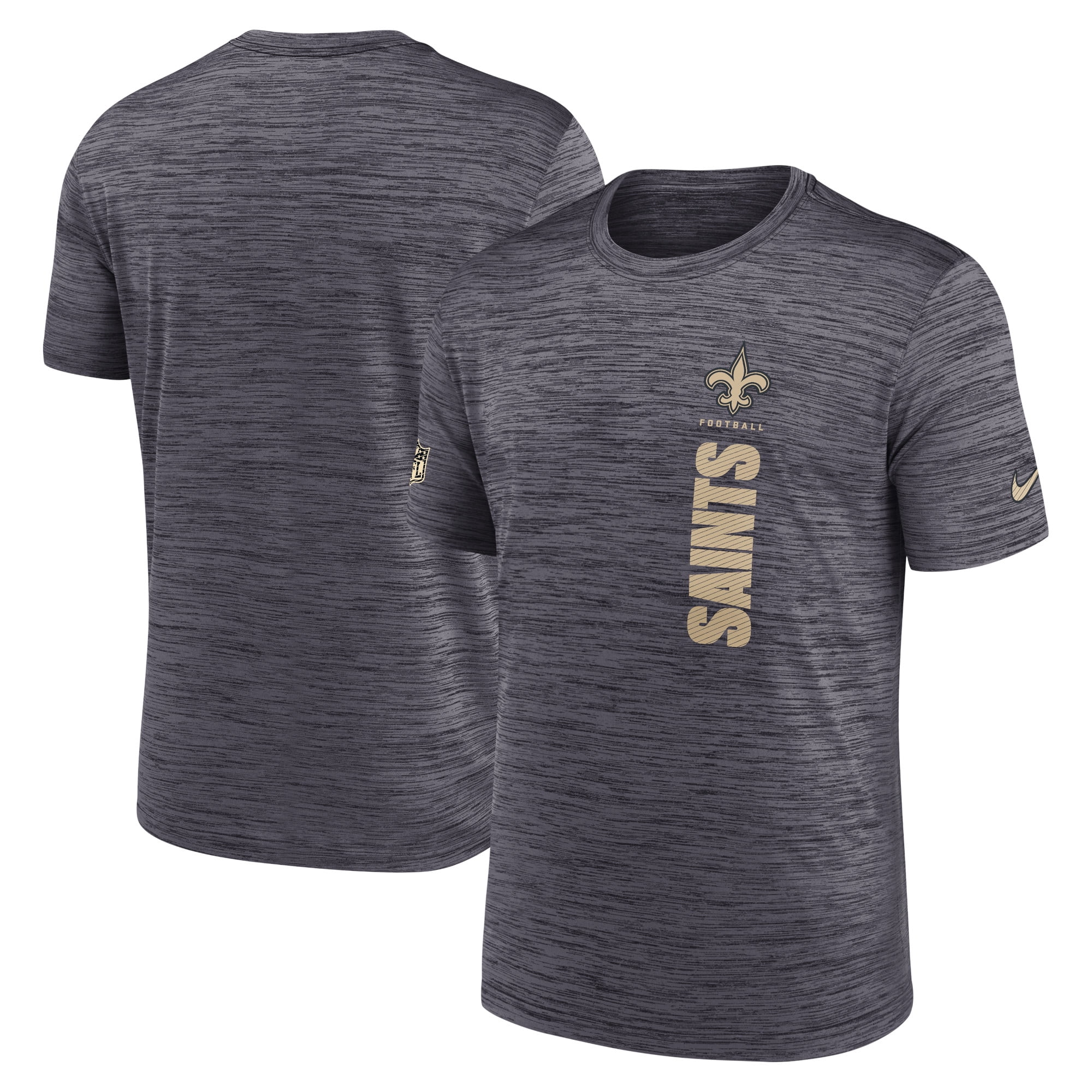 Men's Nike Black New Orleans Saints Sideline Velocity Dri-FIT T-Shirt ...