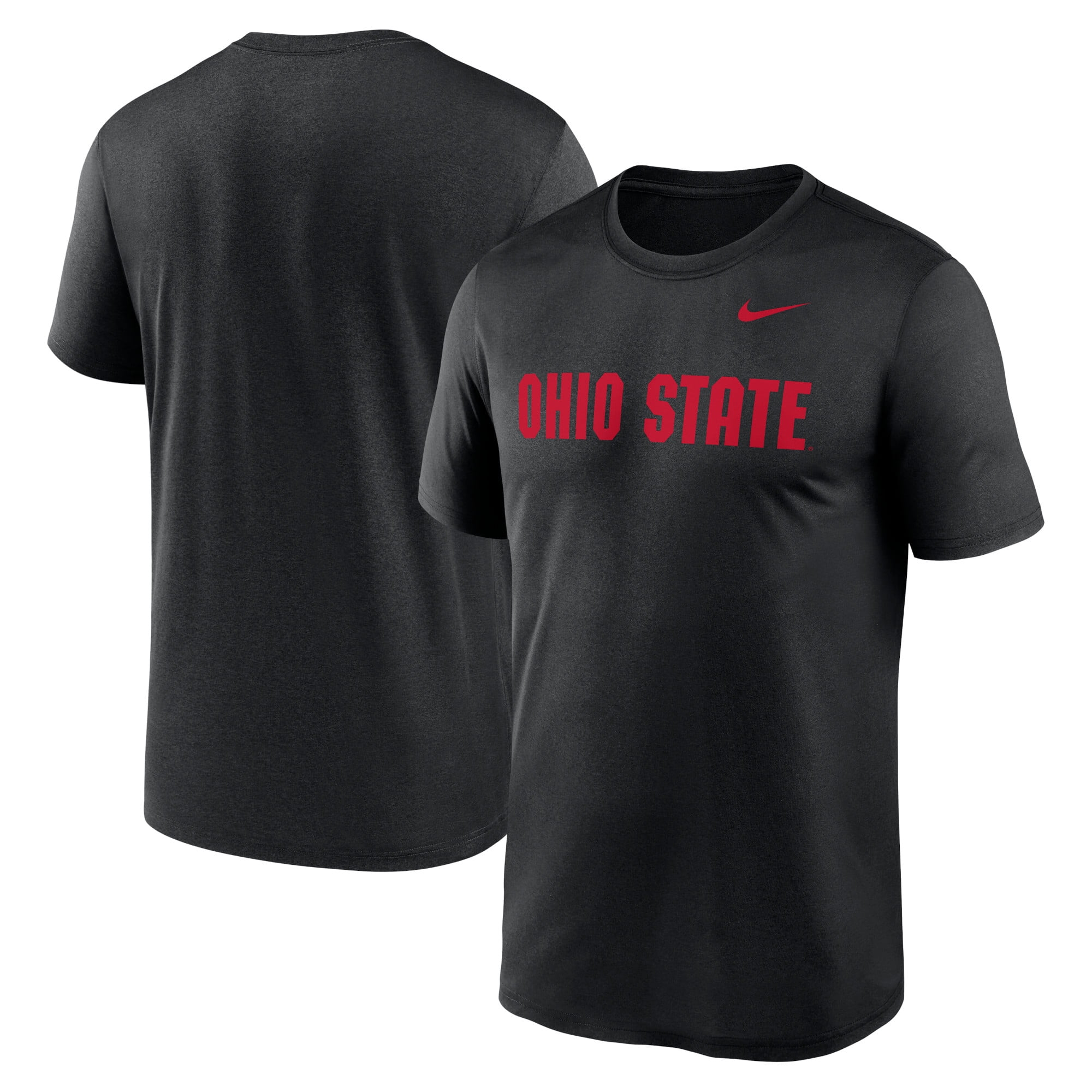Men's Nike Black Ohio State Buckeyes Primetime Legend Wordmark T-Shirt ...
