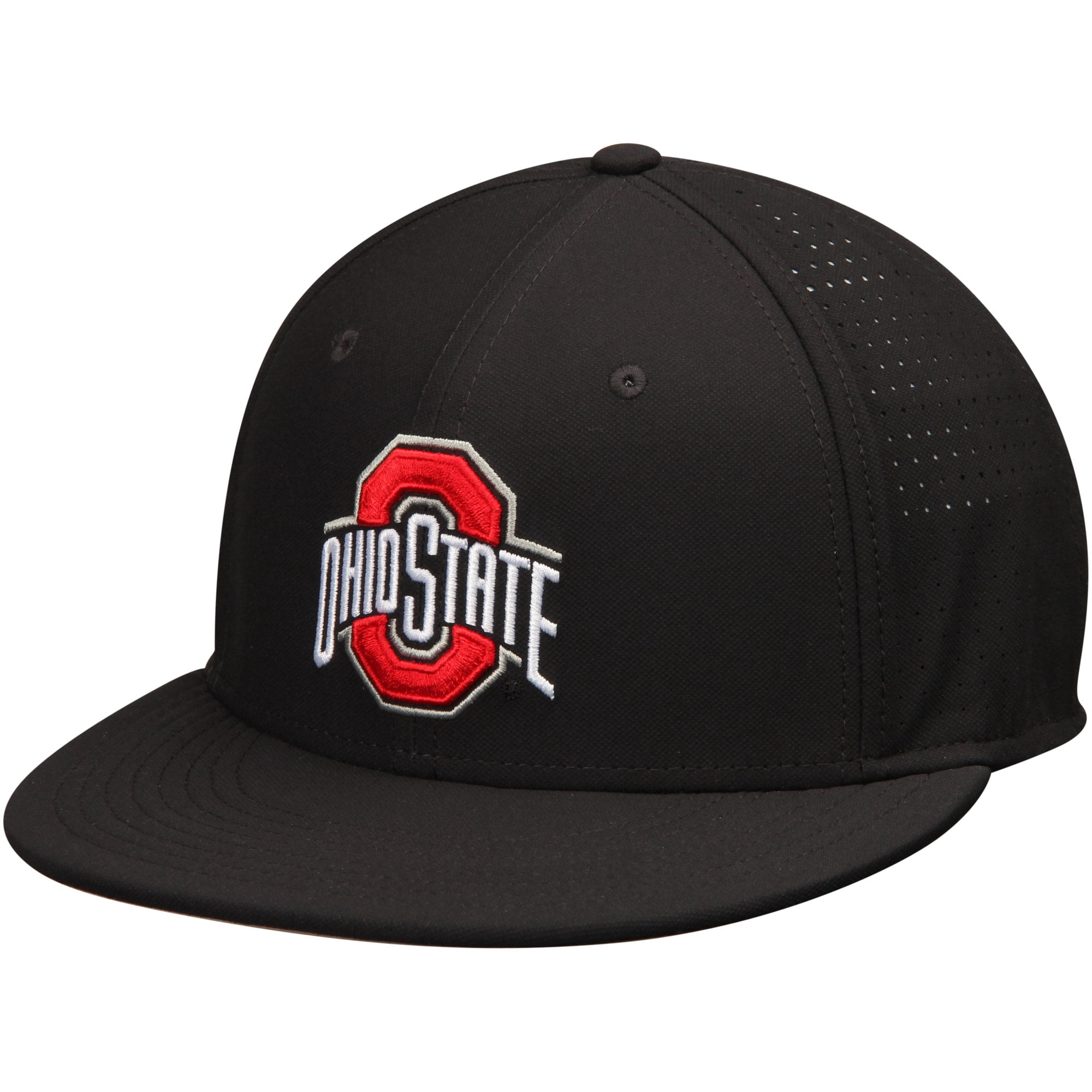 Men's Nike Black Ohio State Buckeyes True Vapor Performance Fitted Hat ...