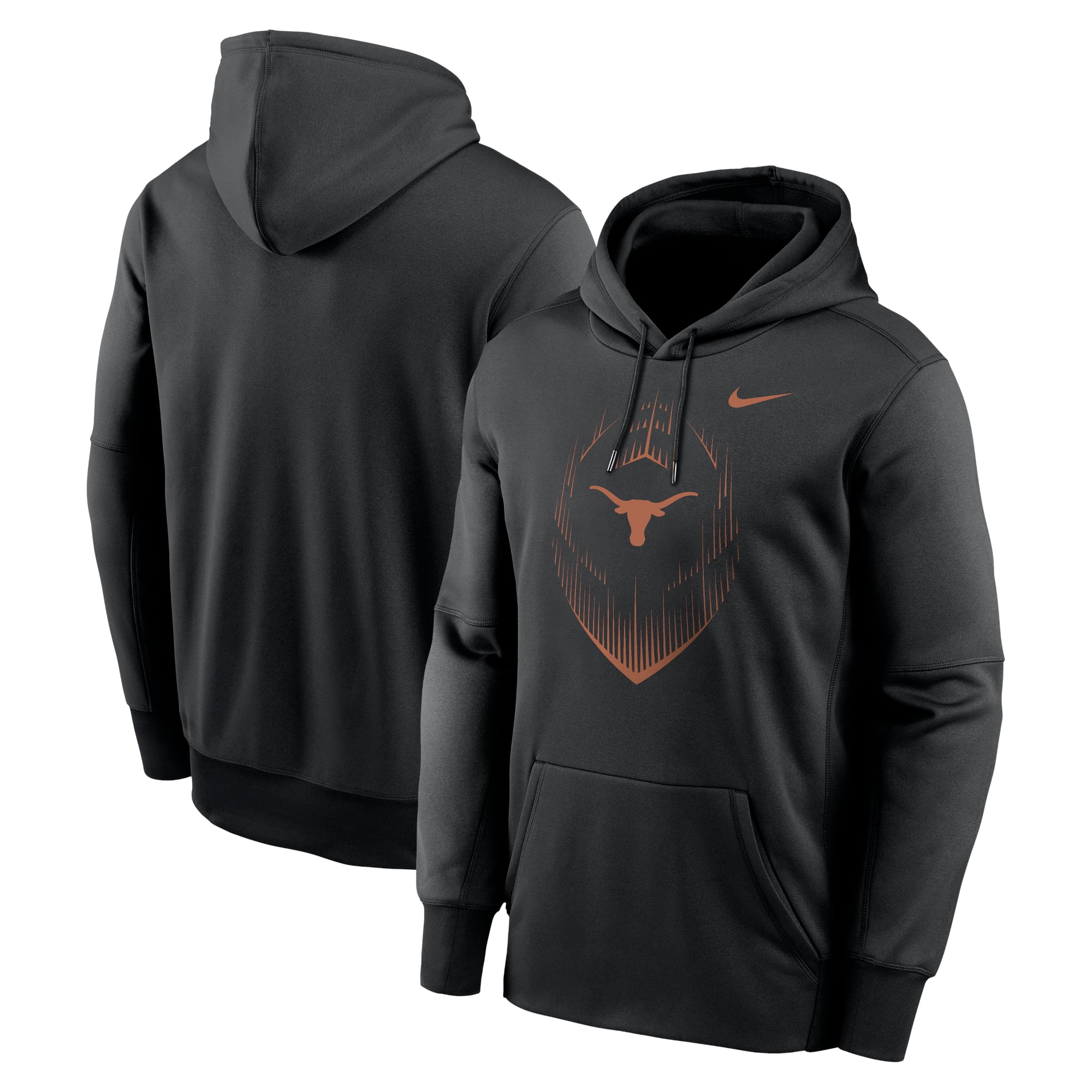 Men's Nike Black Texas Longhorns Icon Football Performance Pullover ...