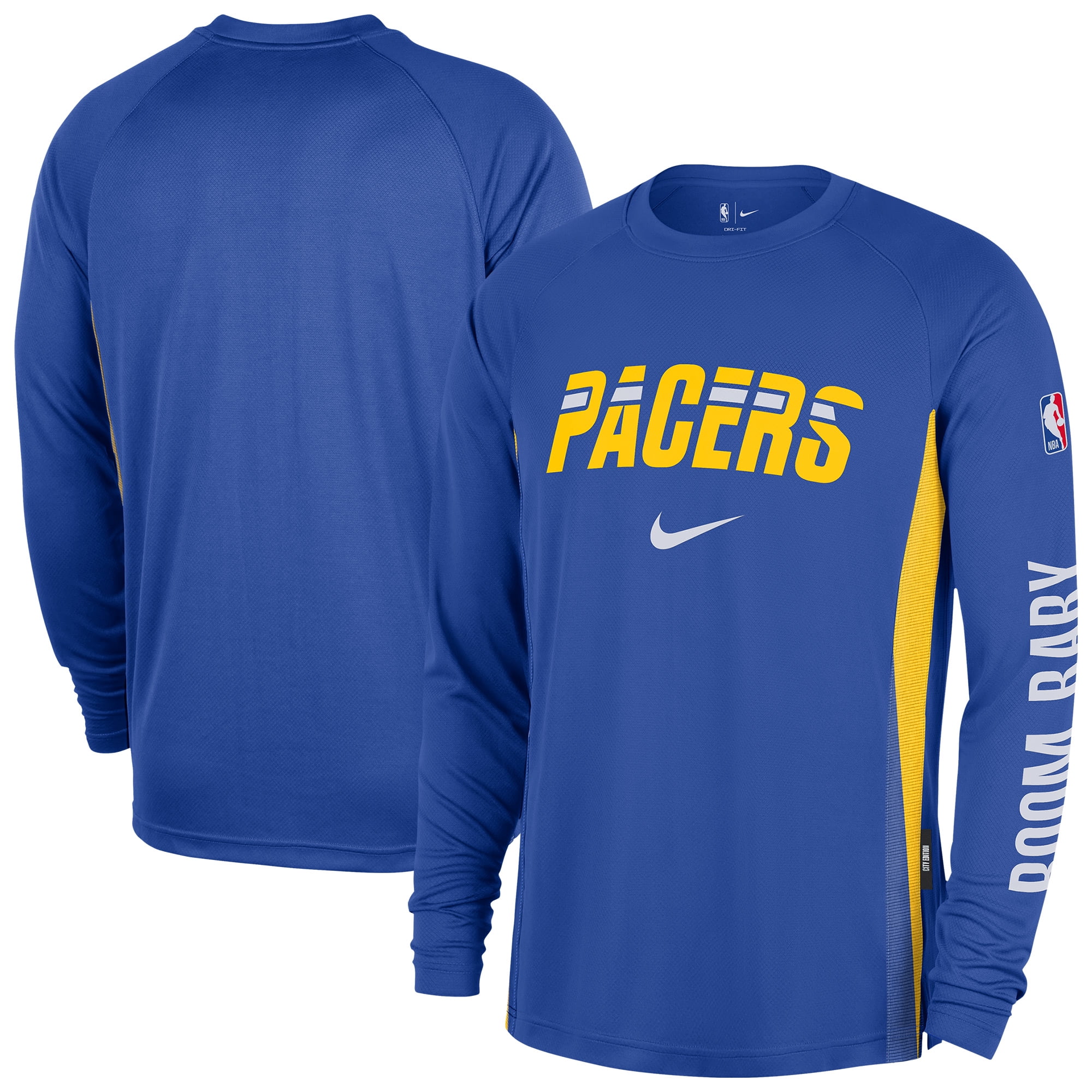 Men's Nike Blue Indiana Pacers 2025/26 City Edition Authentic Pregame ...