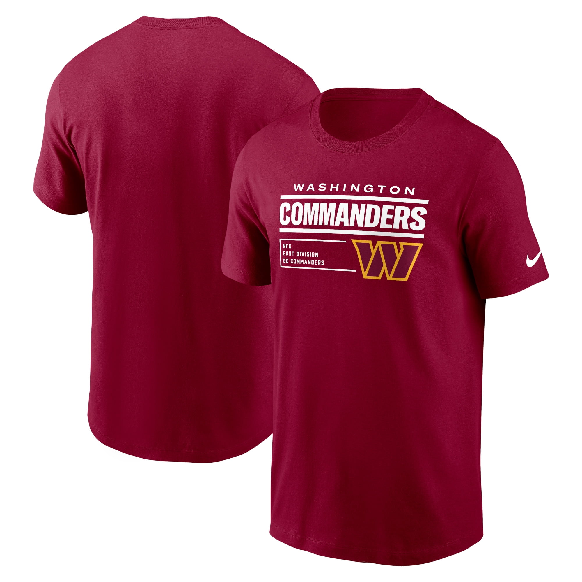 Men's Nike Burgundy Washington Commanders Division Essential T-Shirt ...