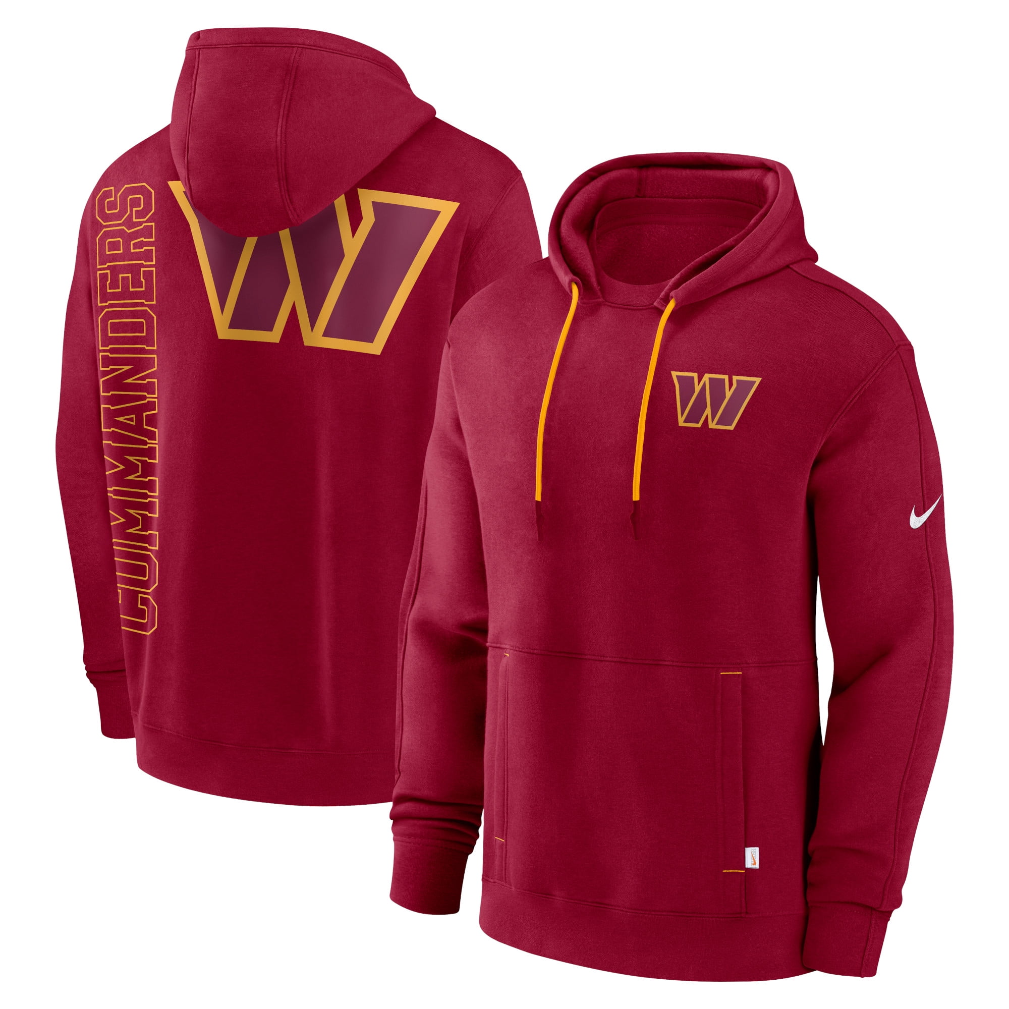 Men's Nike Burgundy Washington Commanders Layered Logo Statement Pullover Hoodie - Walmart.com