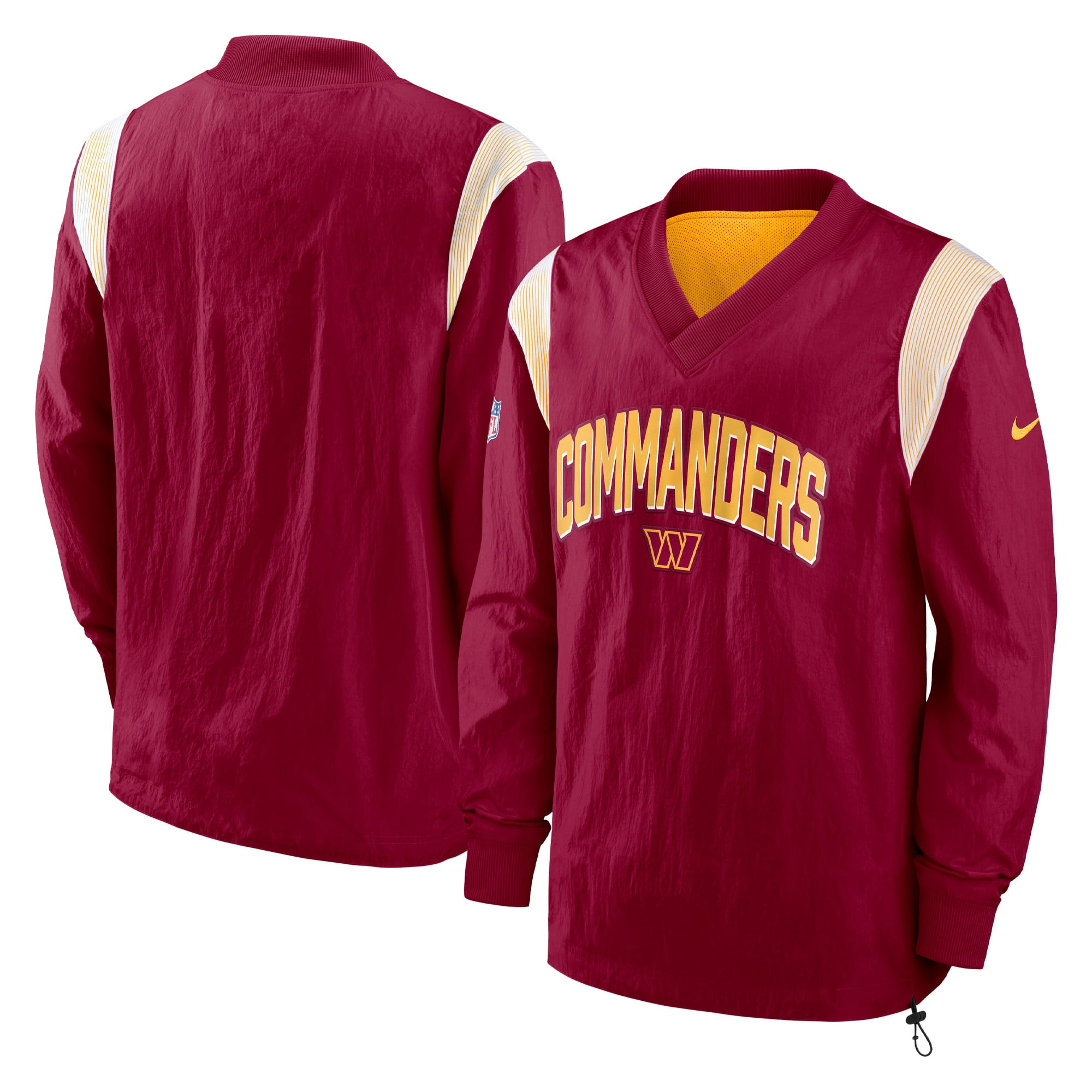 Men's Nike Burgundy Washington Commanders Sideline Athletic Stack V ...