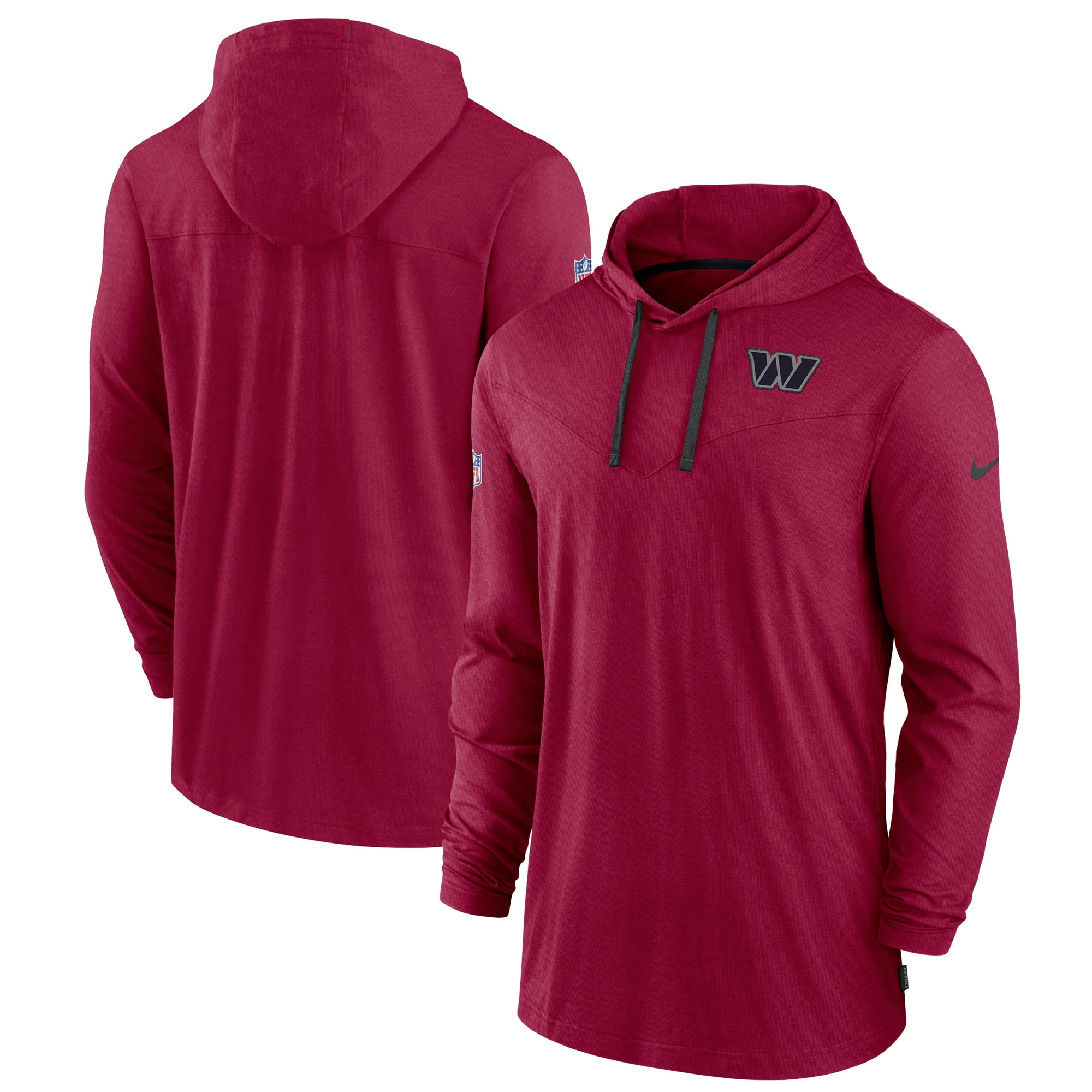 Men's Nike Burgundy Washington Commanders Sideline Pop Performance ...
