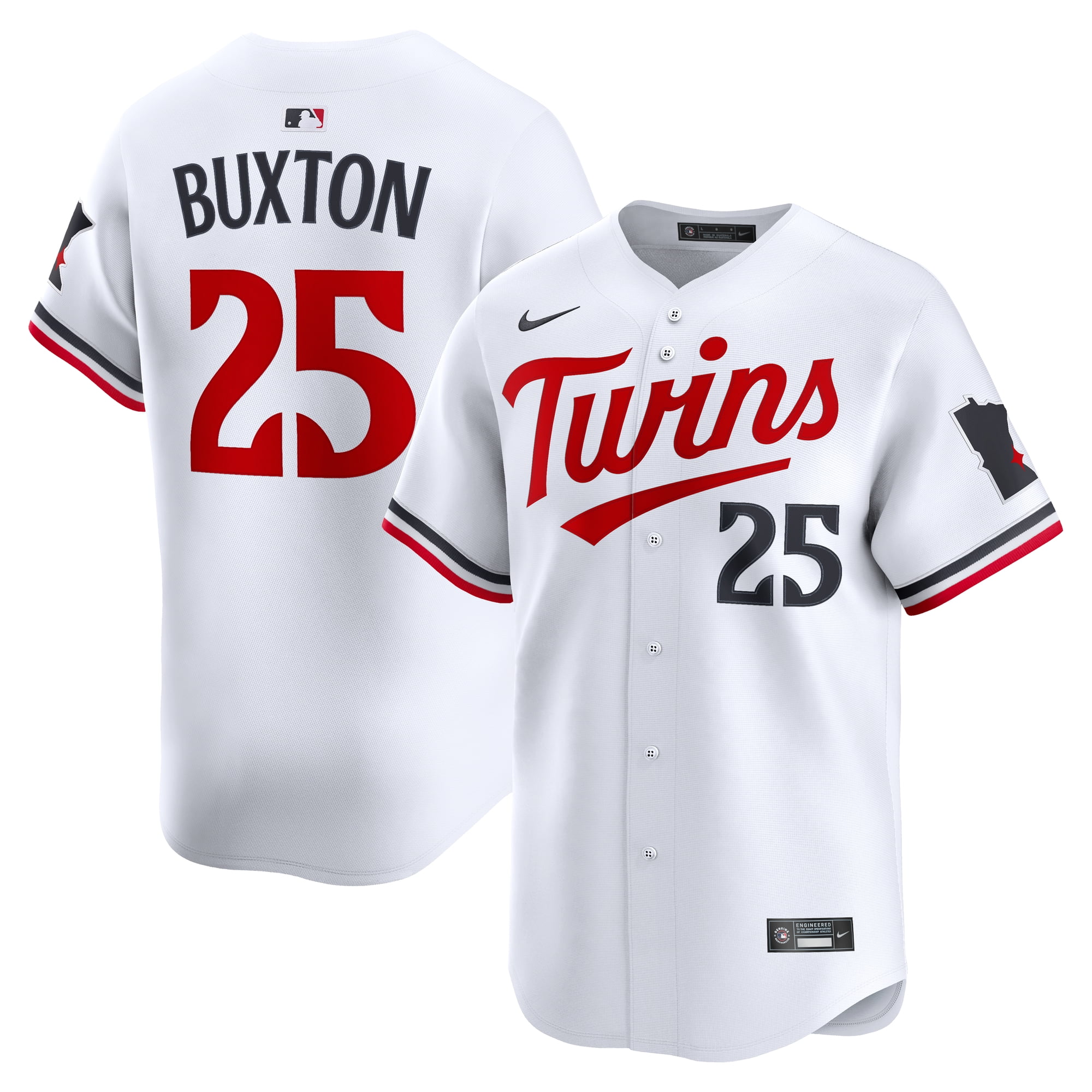 Men's Nike Byron Buxton White Minnesota Twins Home Limited Player ...