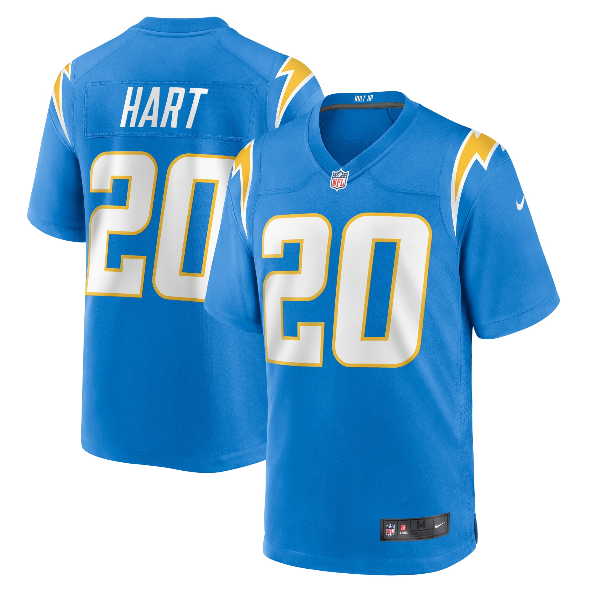 Men's Nike Cam Hart Powder Blue Los Angeles Chargers Team Game Jersey ...
