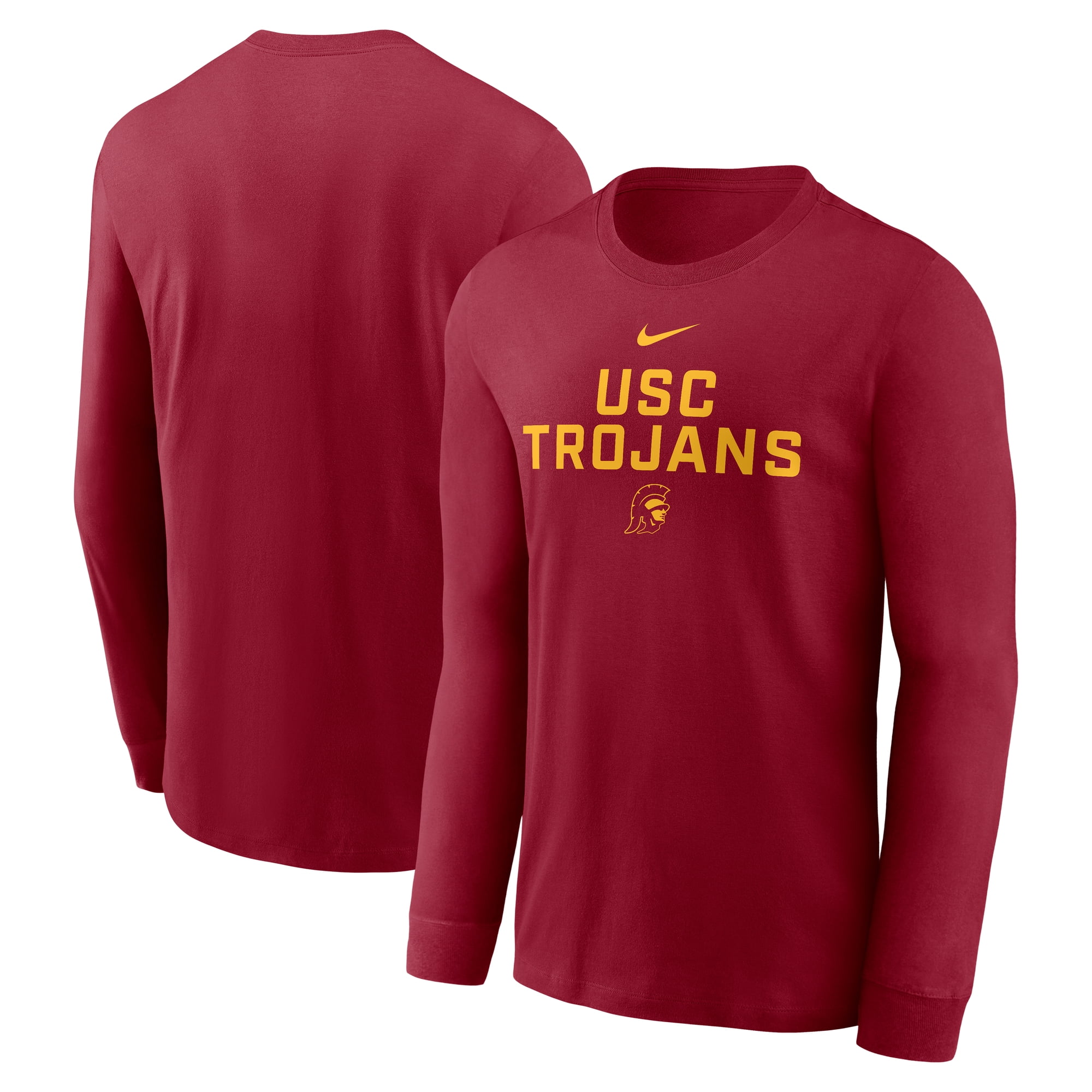 Men's Nike Cardinal USC Trojans 2025 Sideline Performance Long Sleeve T ...