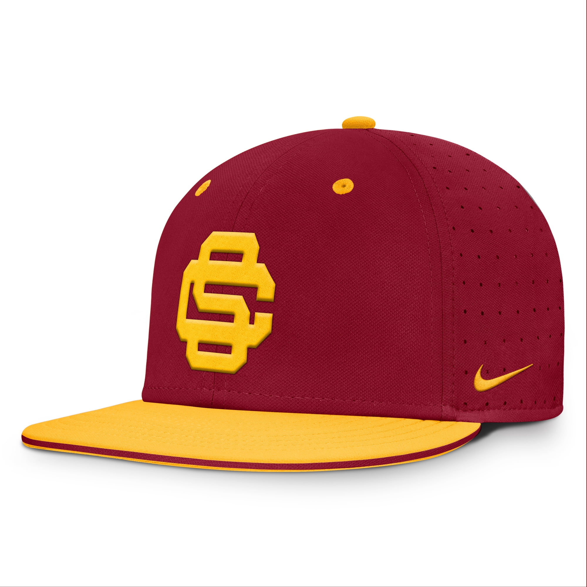 Men's Nike Cardinal USC Trojans On-Field Dugout True Performance Fitted ...