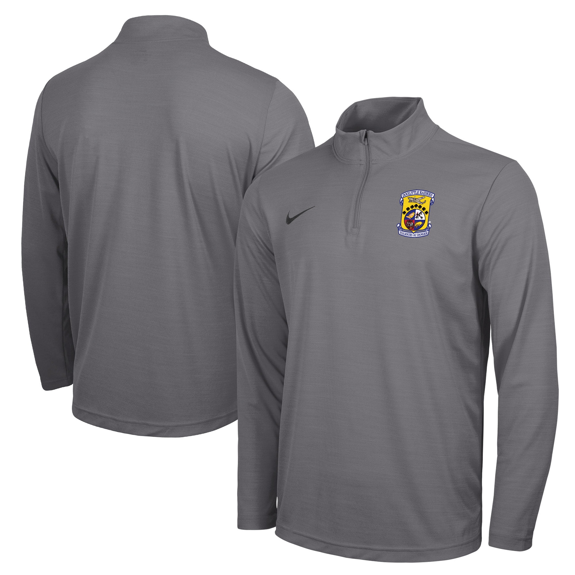 Men's Nike Charcoal Air Force Falcons Rivalry Intensity Quarter-Zip ...