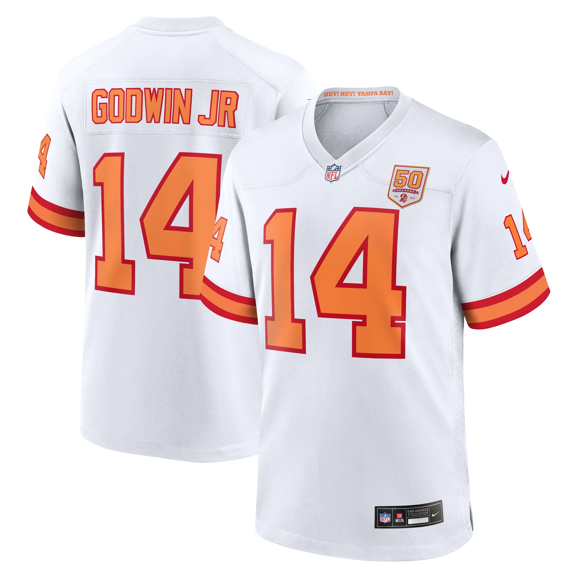 Men's Nike Chris Godwin Jr. White '76 Tampa Bay Buccaneers 50th Season ...