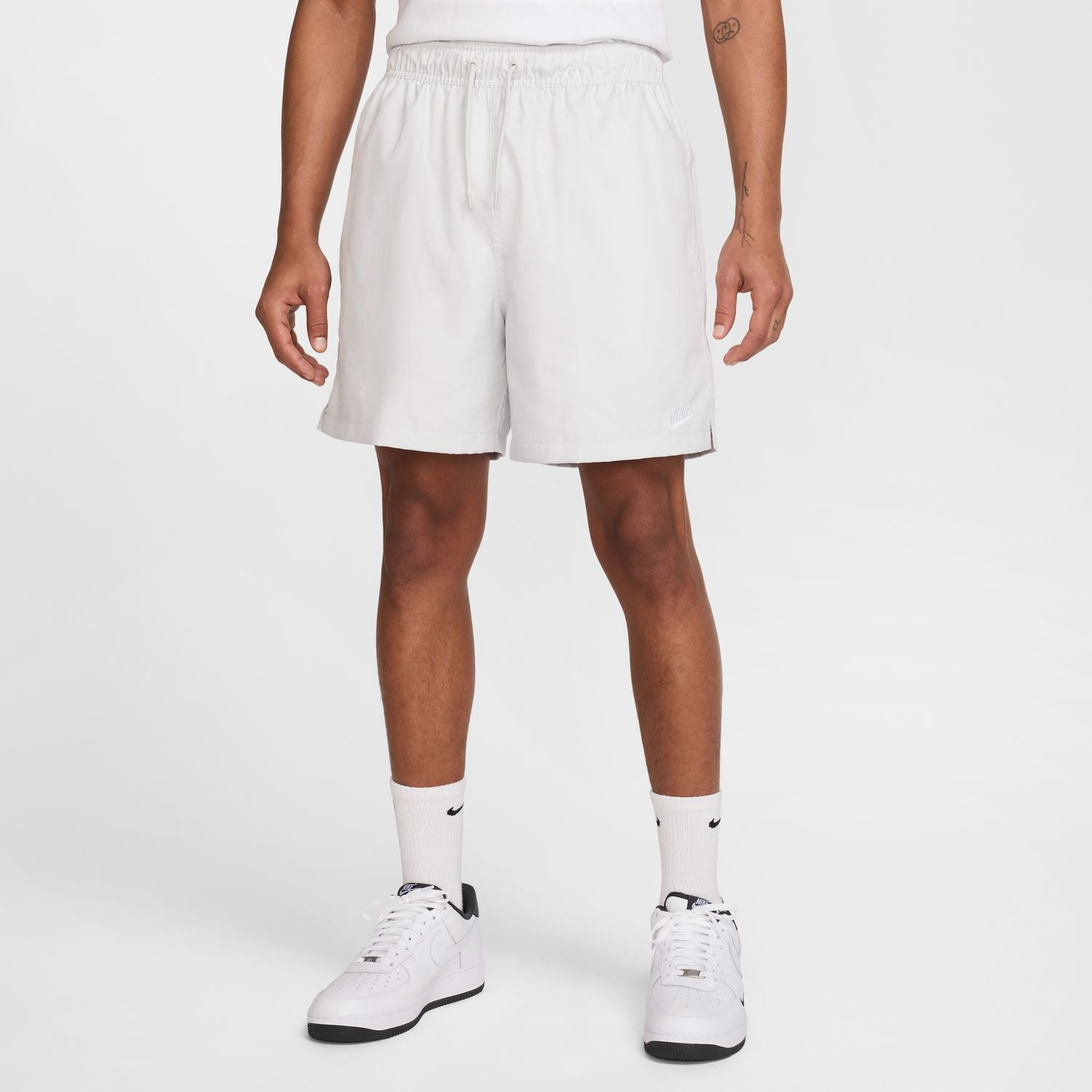 Men's Nike Club Woven Flow Shorts Color: Photon Dust Size: S - Walmart.com
