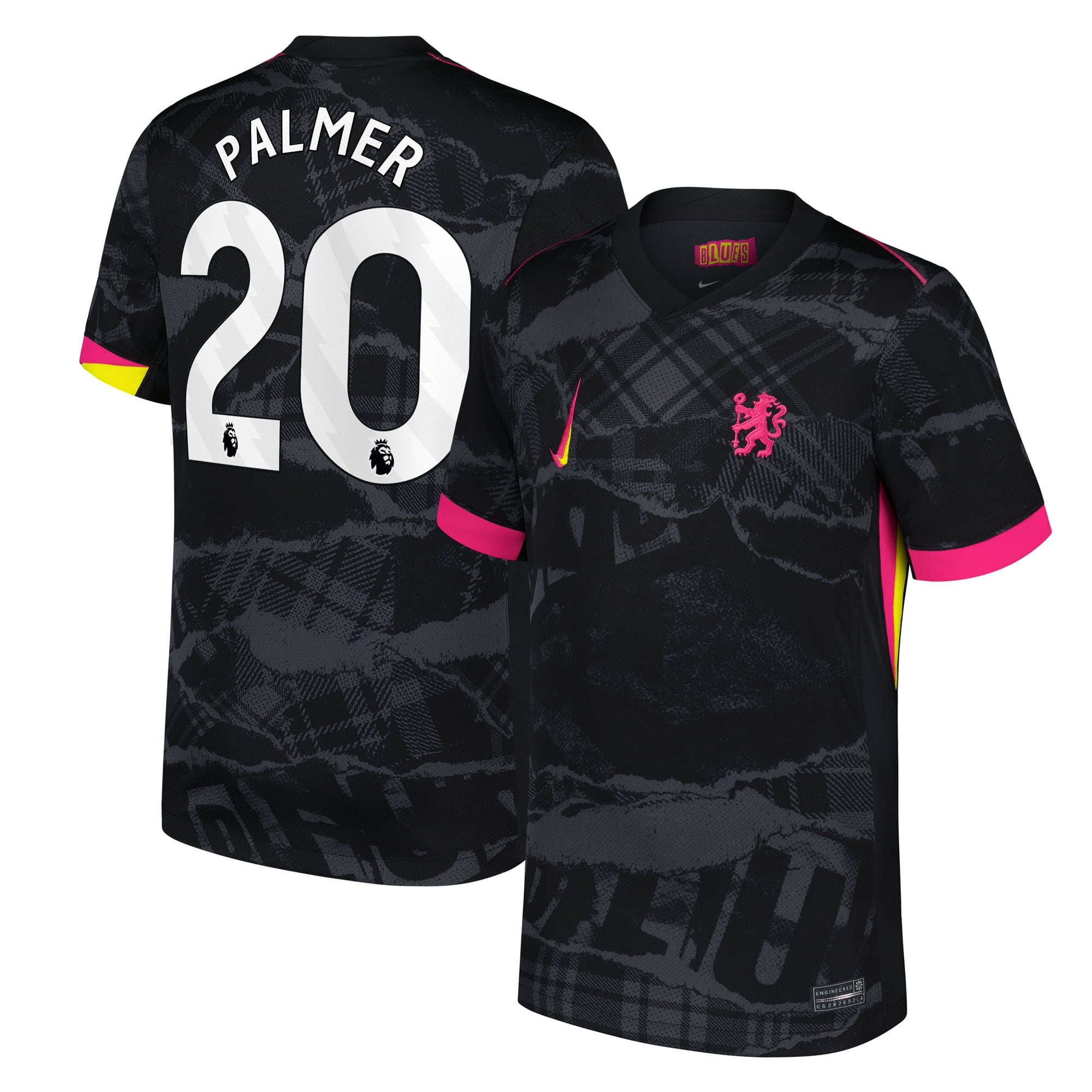Men's Nike Cole Palmer Anthracite Chelsea 2024/25 Third Replica Player ...
