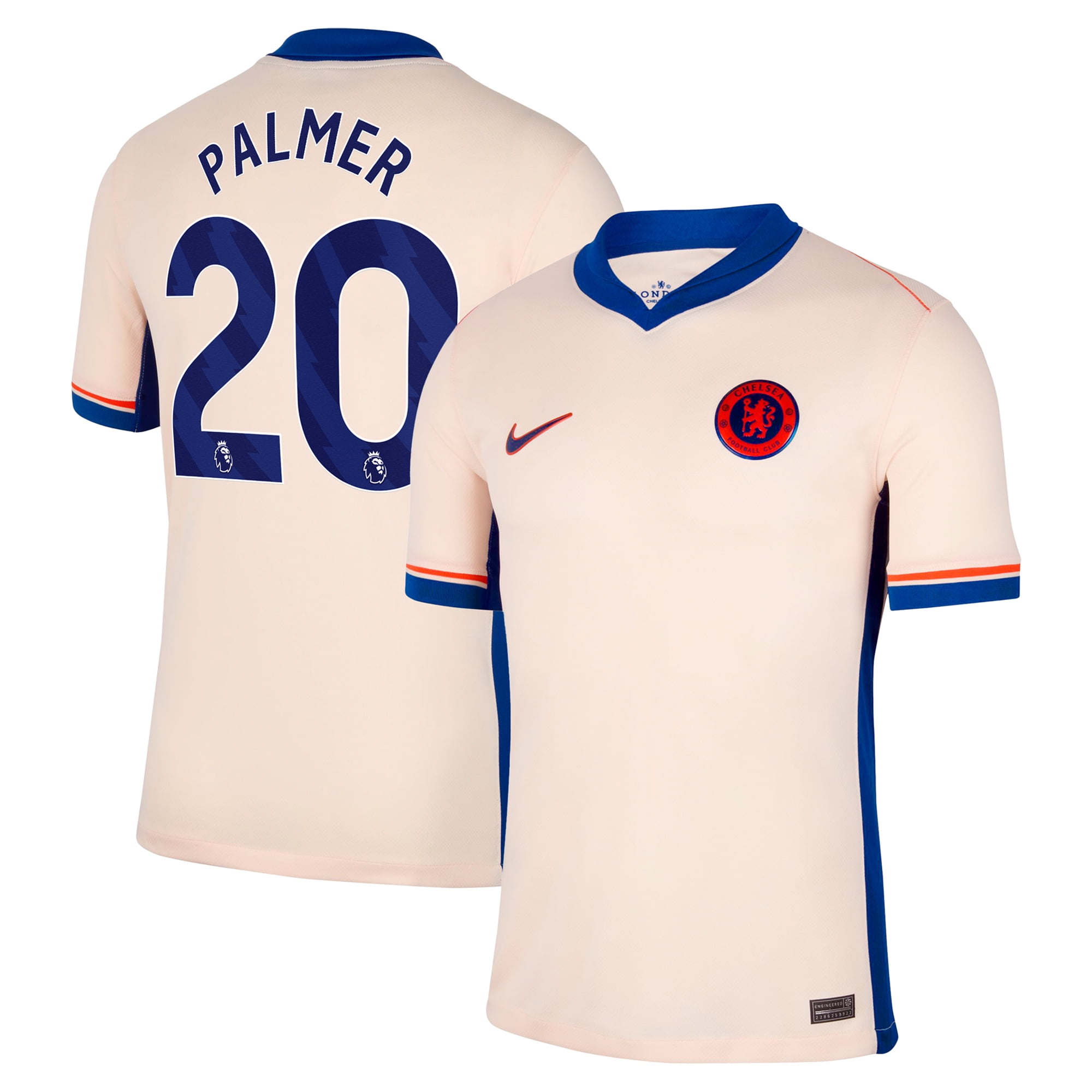 Men's Nike Cole Palmer Orange Chelsea 2024/25 Away Replica Player ...