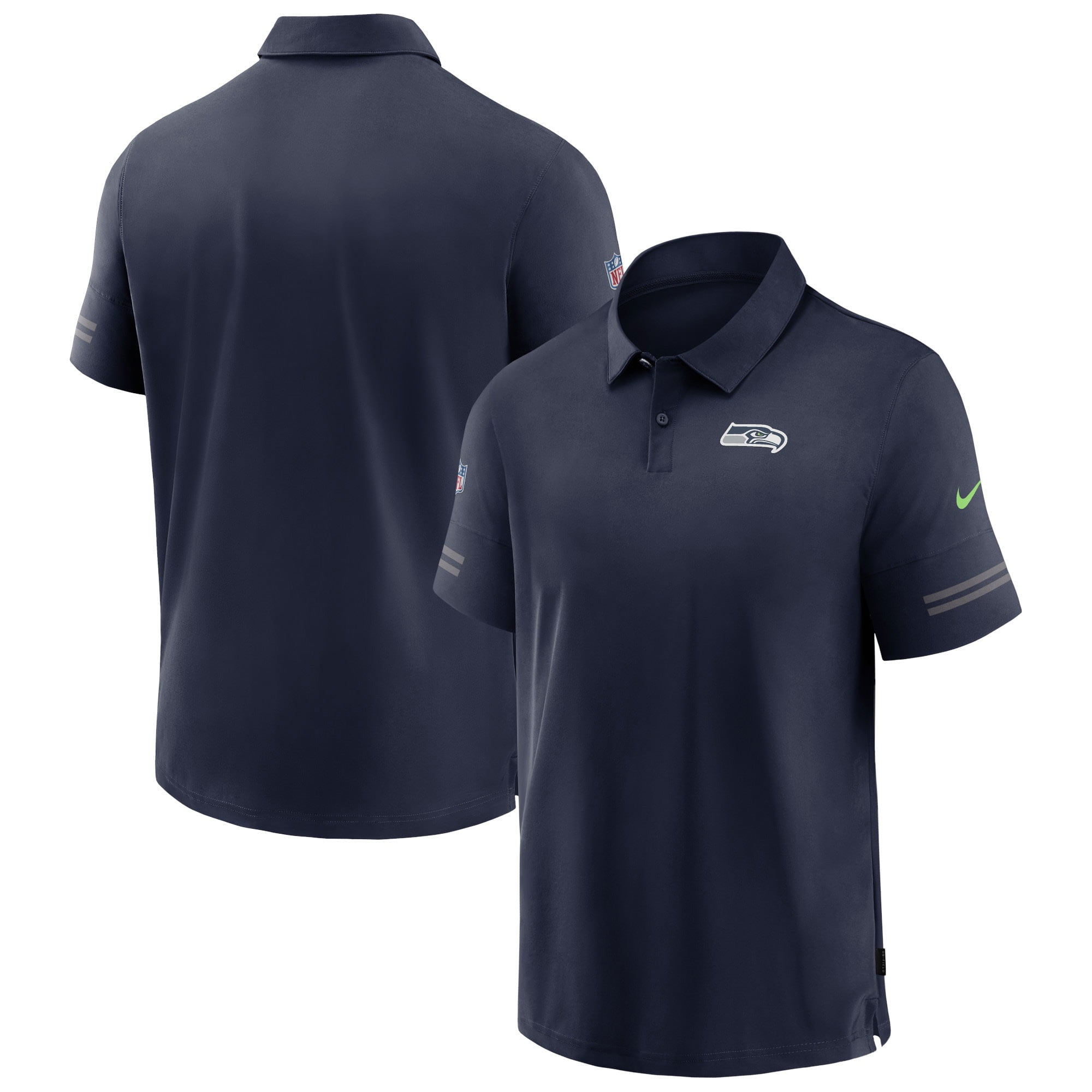 Men's Nike College Navy Seattle Seahawks Logo Sideline Elite ...