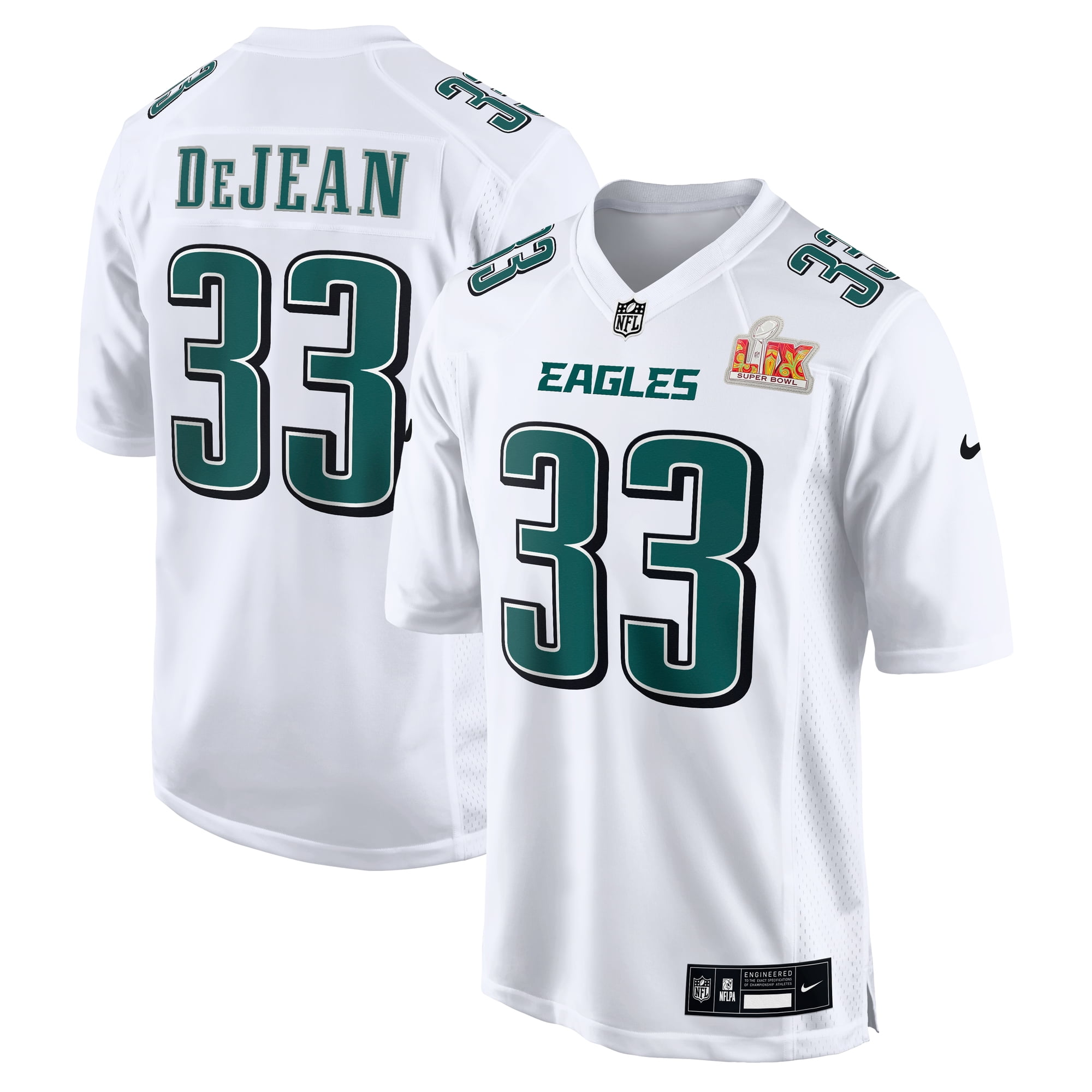 Men's Nike Cooper DeJean Tundra White Philadelphia Eagles Super Bowl ...