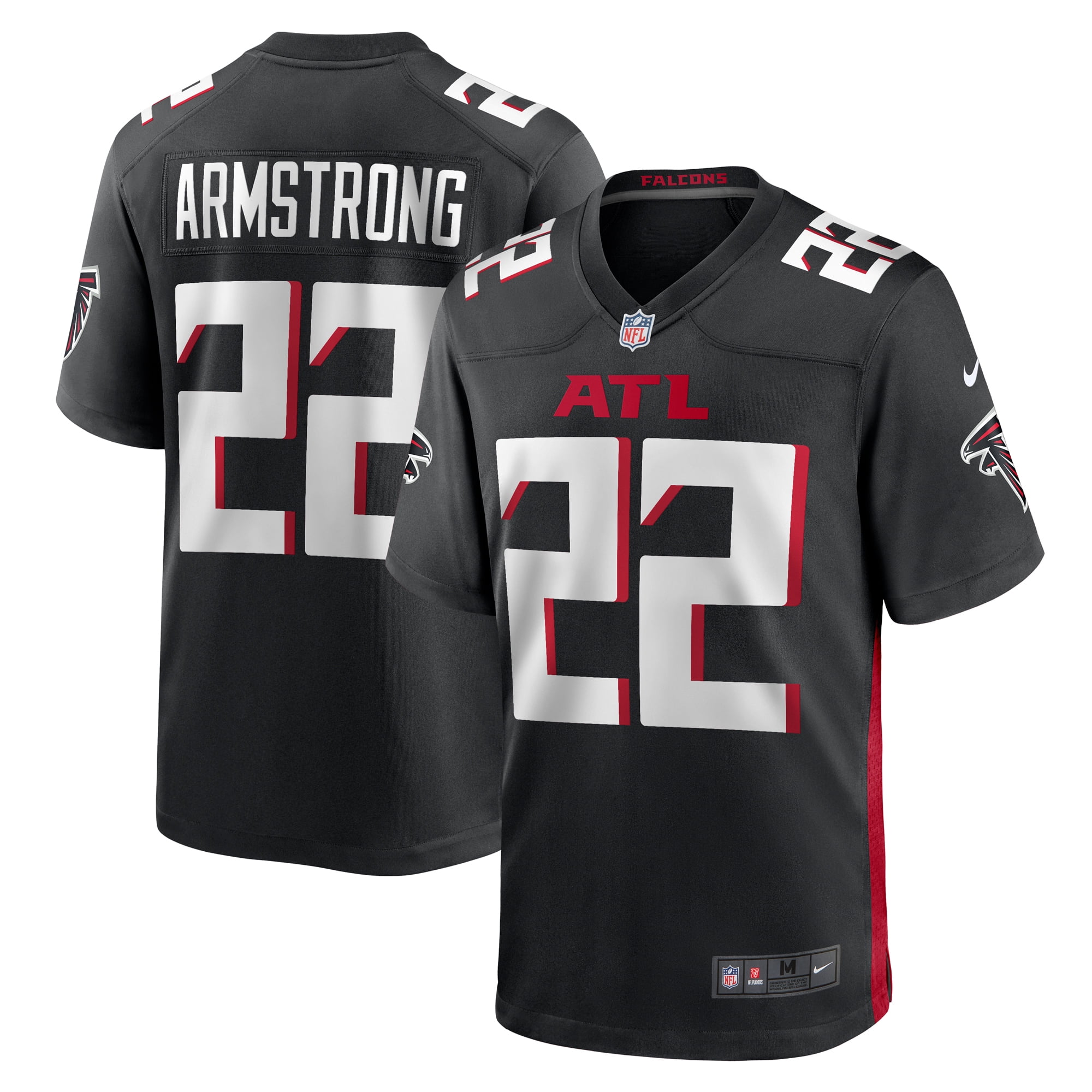 Men's Nike Cornell Armstrong Black Atlanta Falcons Team Game Jersey ...