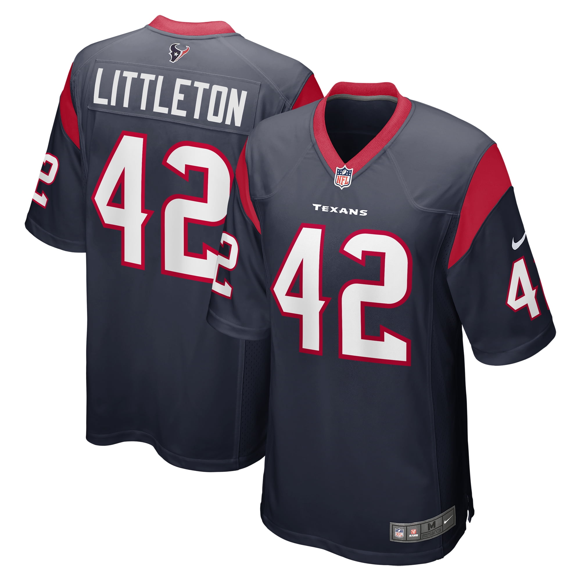 Men's Nike Cory Littleton Navy Houston Texans Game Player Jersey ...