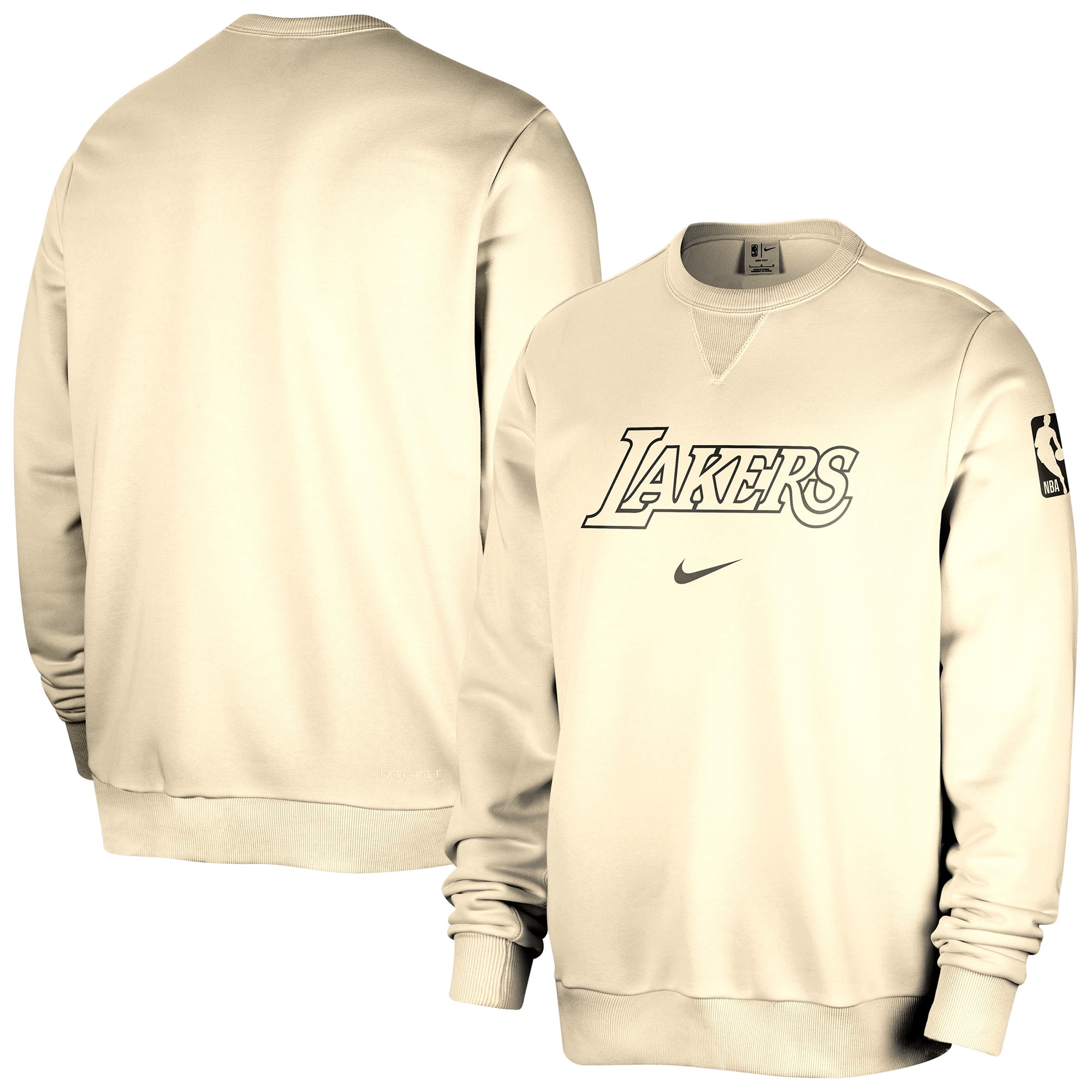 Men's Nike Cream Los Angeles Lakers Courtside Standard Issue ...