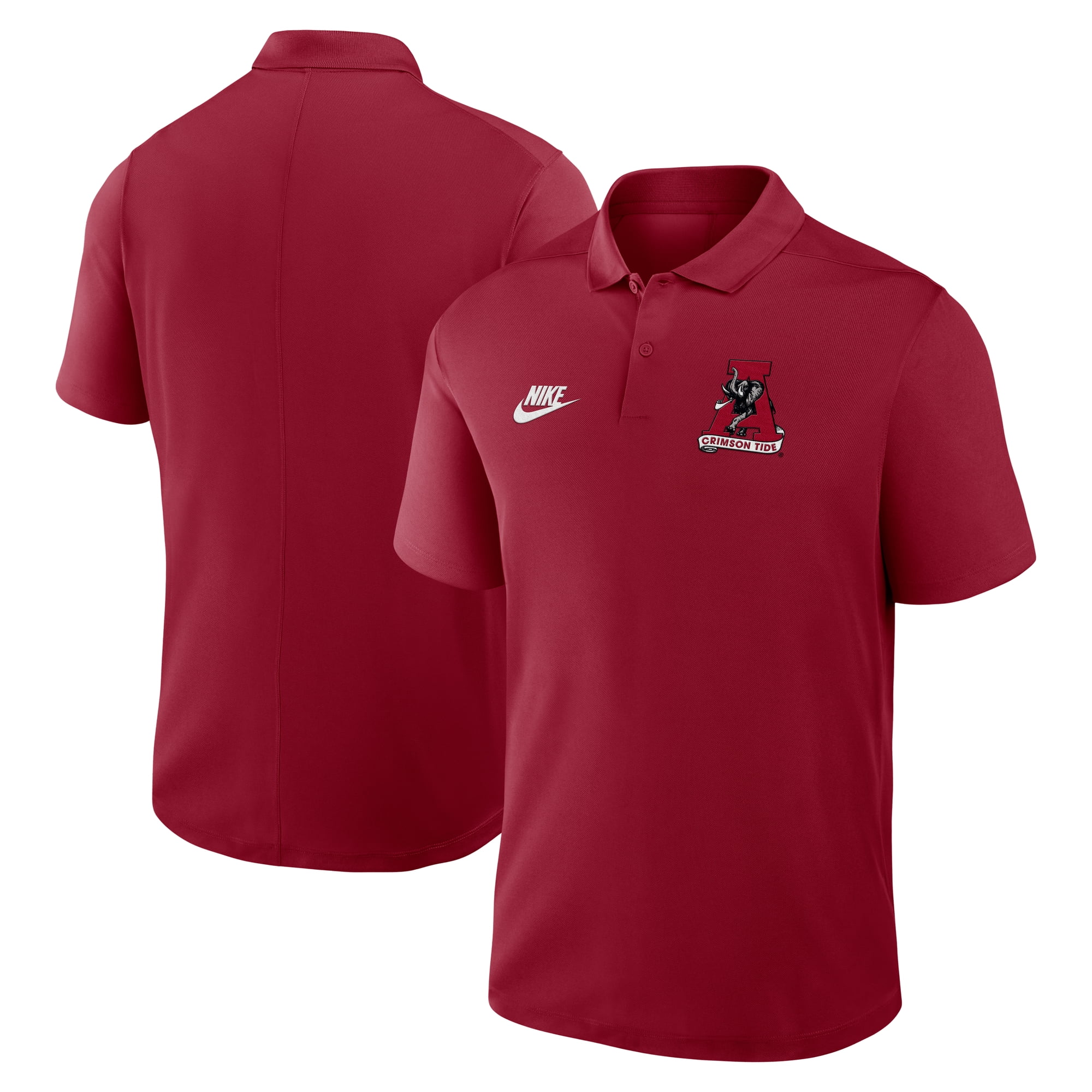 Men's Nike Crimson Alabama Crimson Tide Primetime Victory Legacy Vault Logo Performance Polo ...