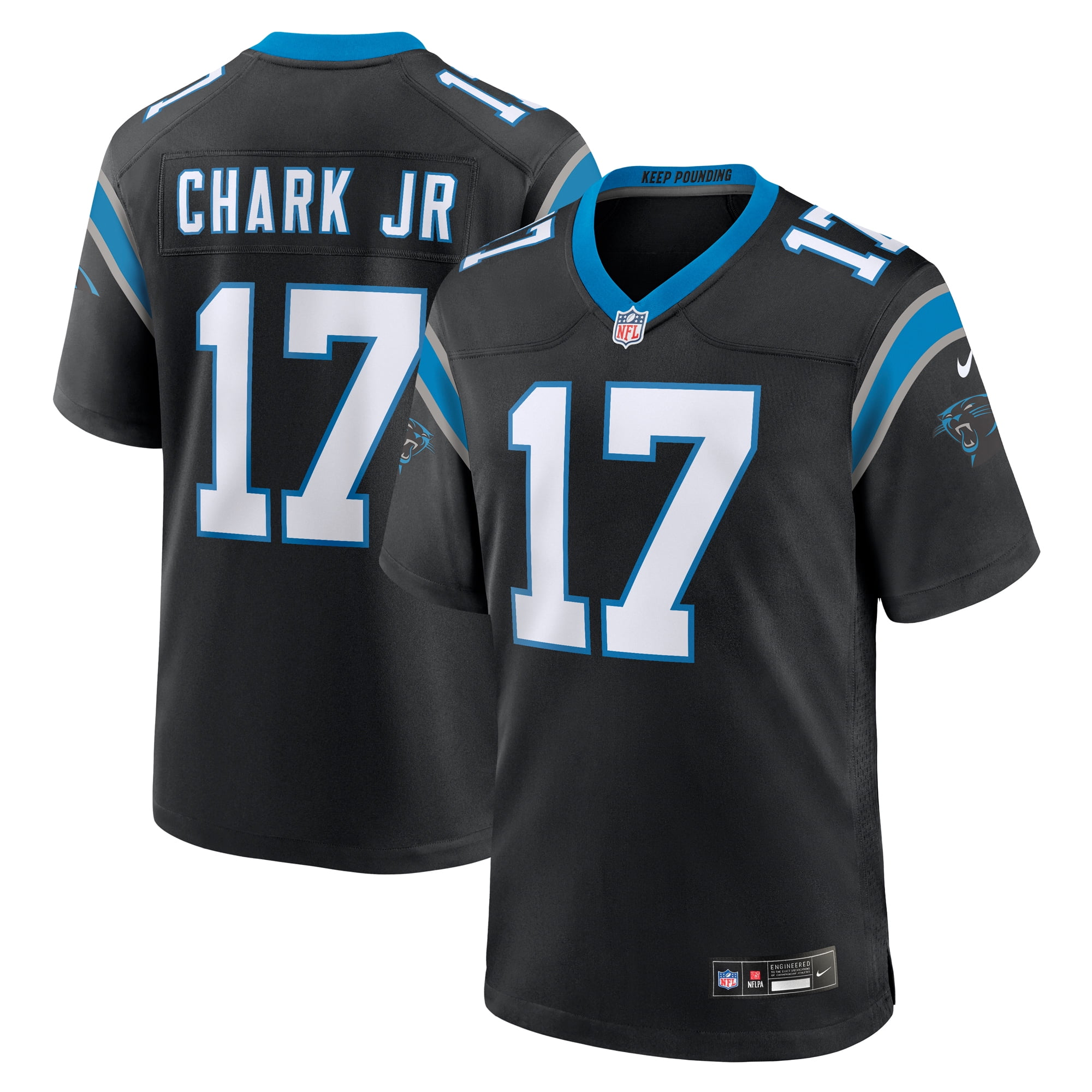 Men's Nike DJ Chark Jr. Black Carolina Panthers Game Jersey - Walmart.com