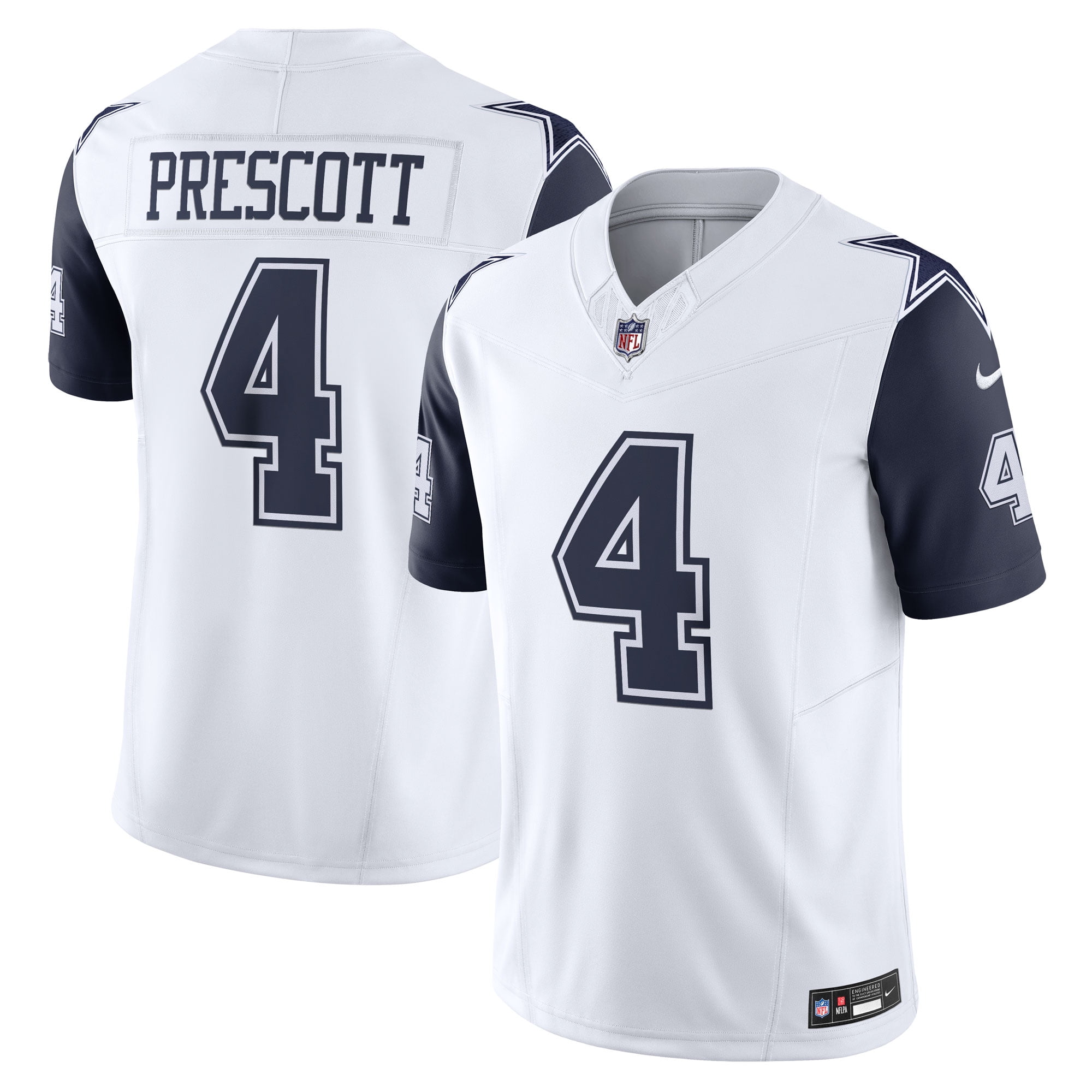 Men's Nike Dak Prescott White Dallas Cowboys Vapor F.U.S.E. Limited ...