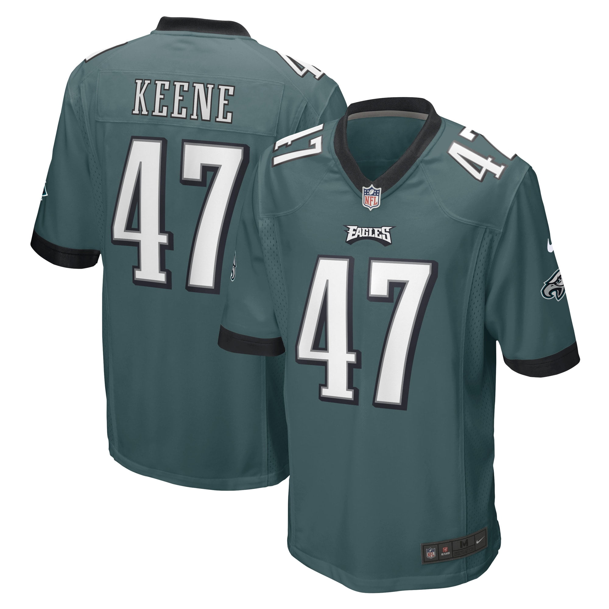 Men's Nike Dalton Keene Midnight Green Philadelphia Eagles Game Player ...