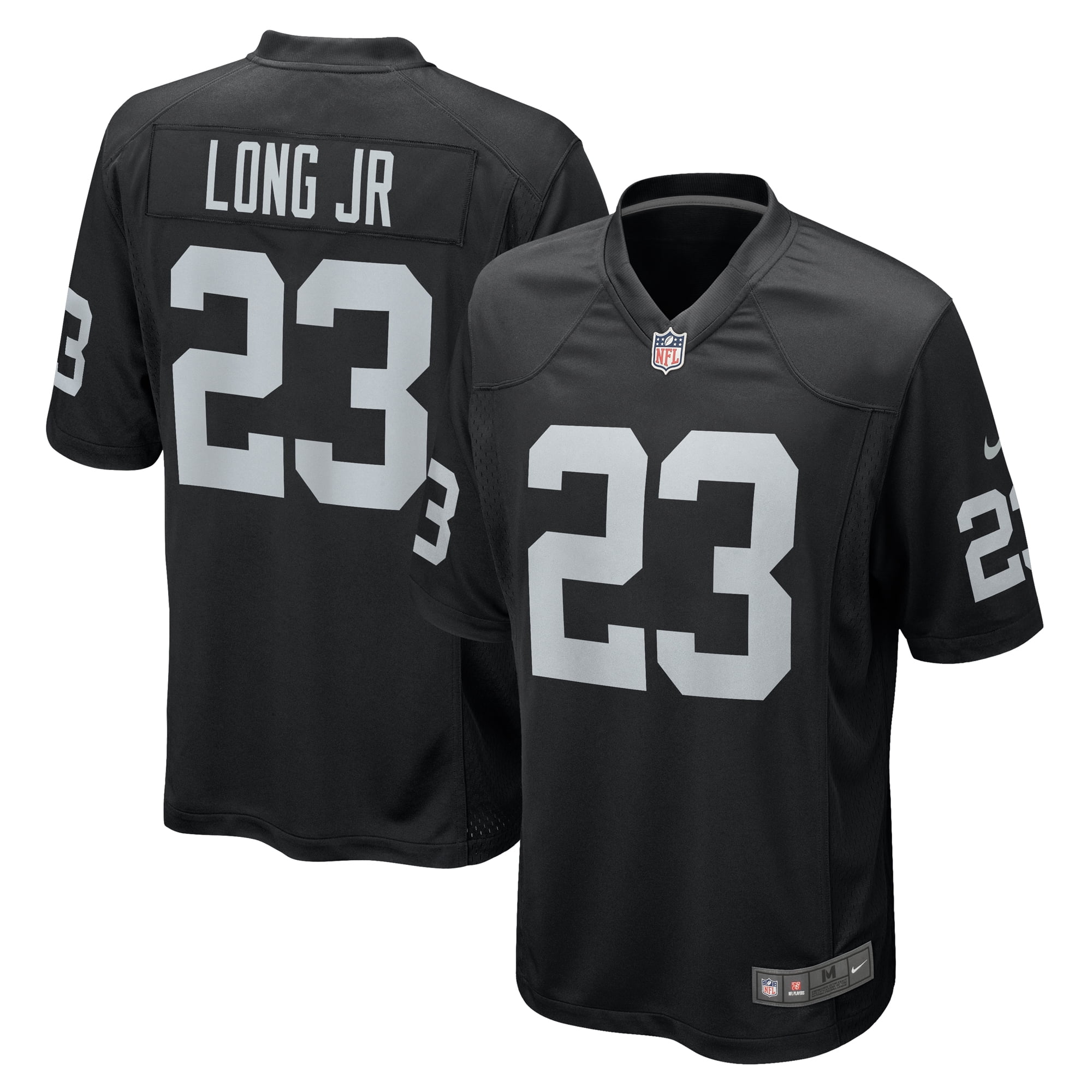 Men's Nike David Long Jr. Black Las Vegas Raiders Team Game Jersey ...