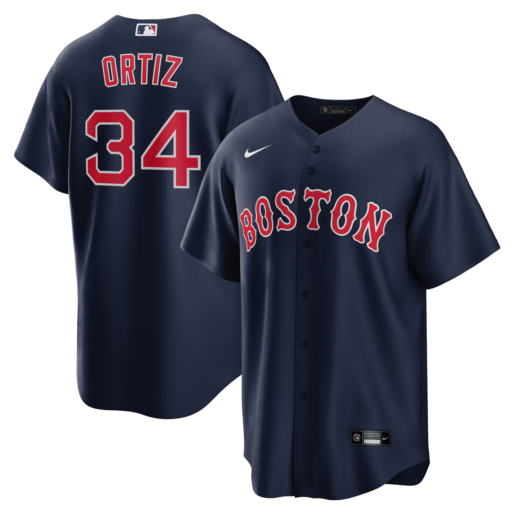 Men's Nike David Ortiz Navy Boston Red Sox Alternate Replica Player ...