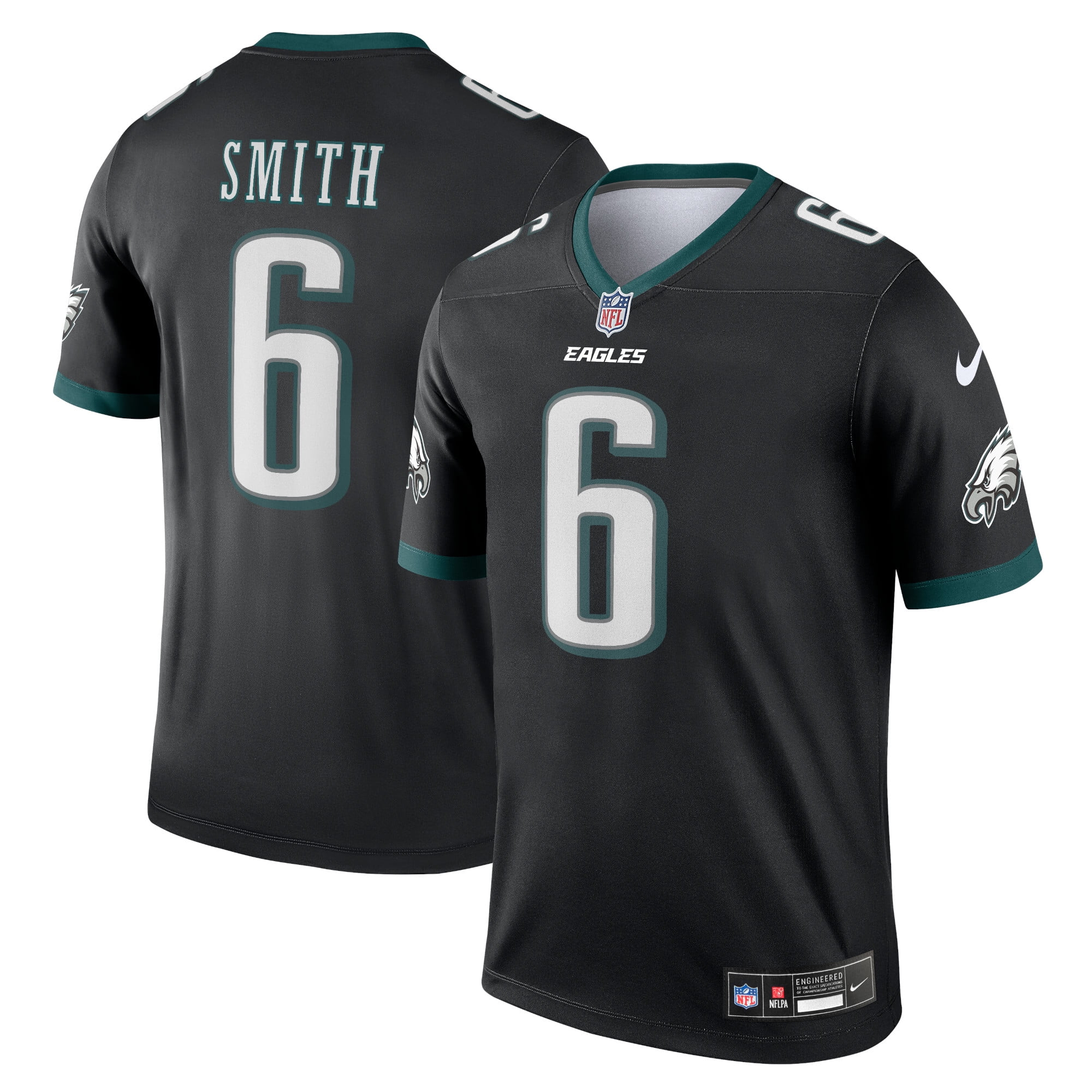 Men's Nike DeVonta Smith Black Philadelphia Eagles Alternate Legend ...