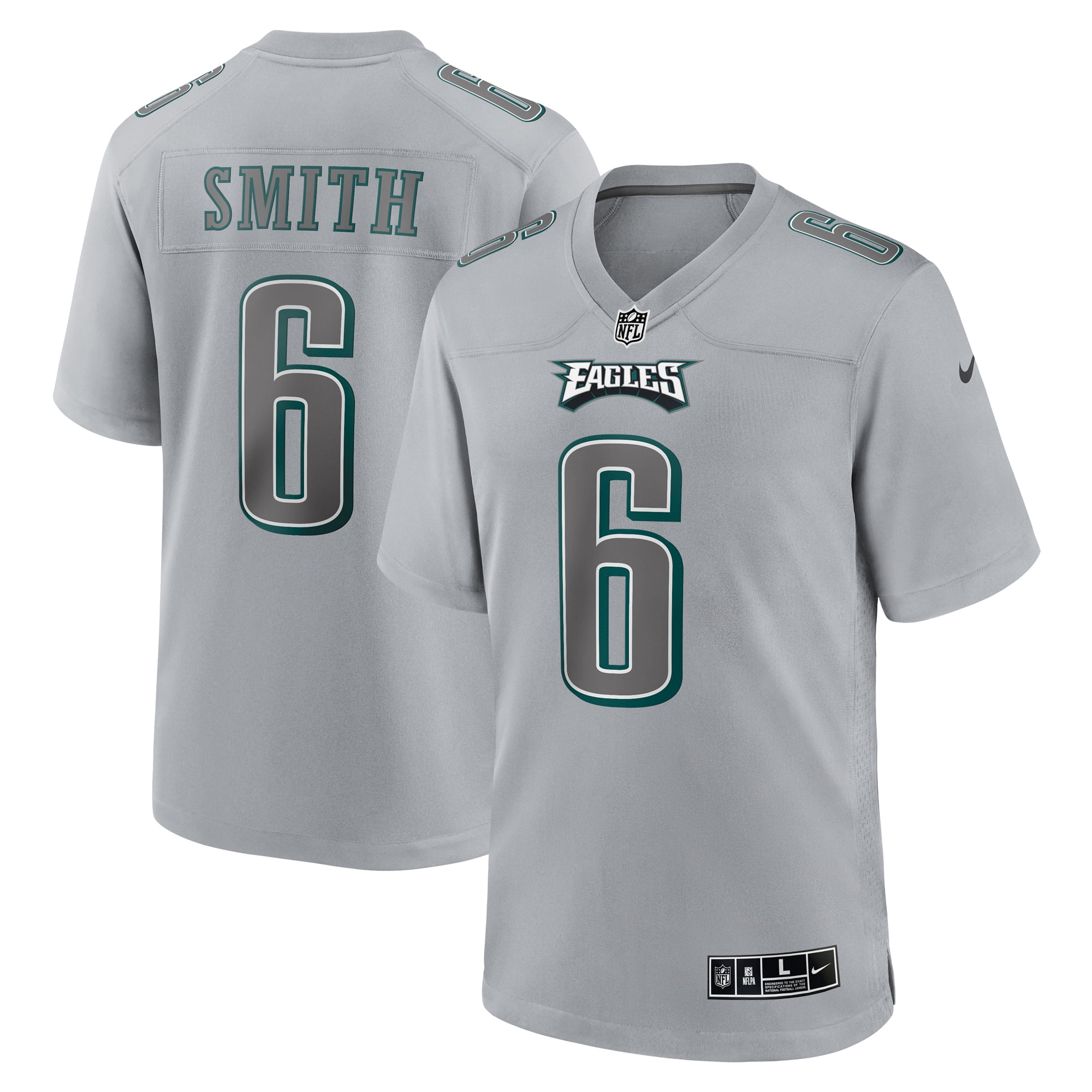 Men's Nike DeVonta Smith Gray Philadelphia Eagles Atmosphere Fashion ...