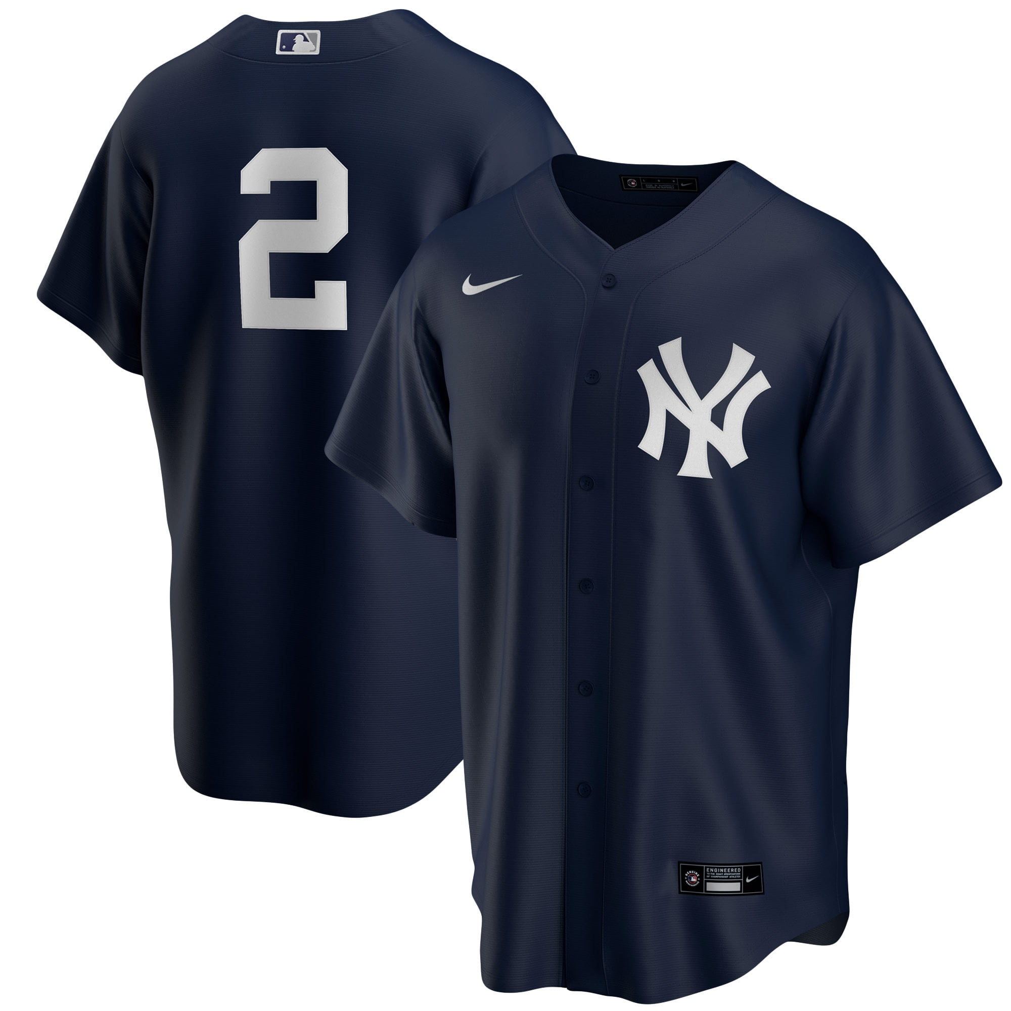 Men's Nike Derek Jeter Navy New York Yankees Alternate Replica Player ...