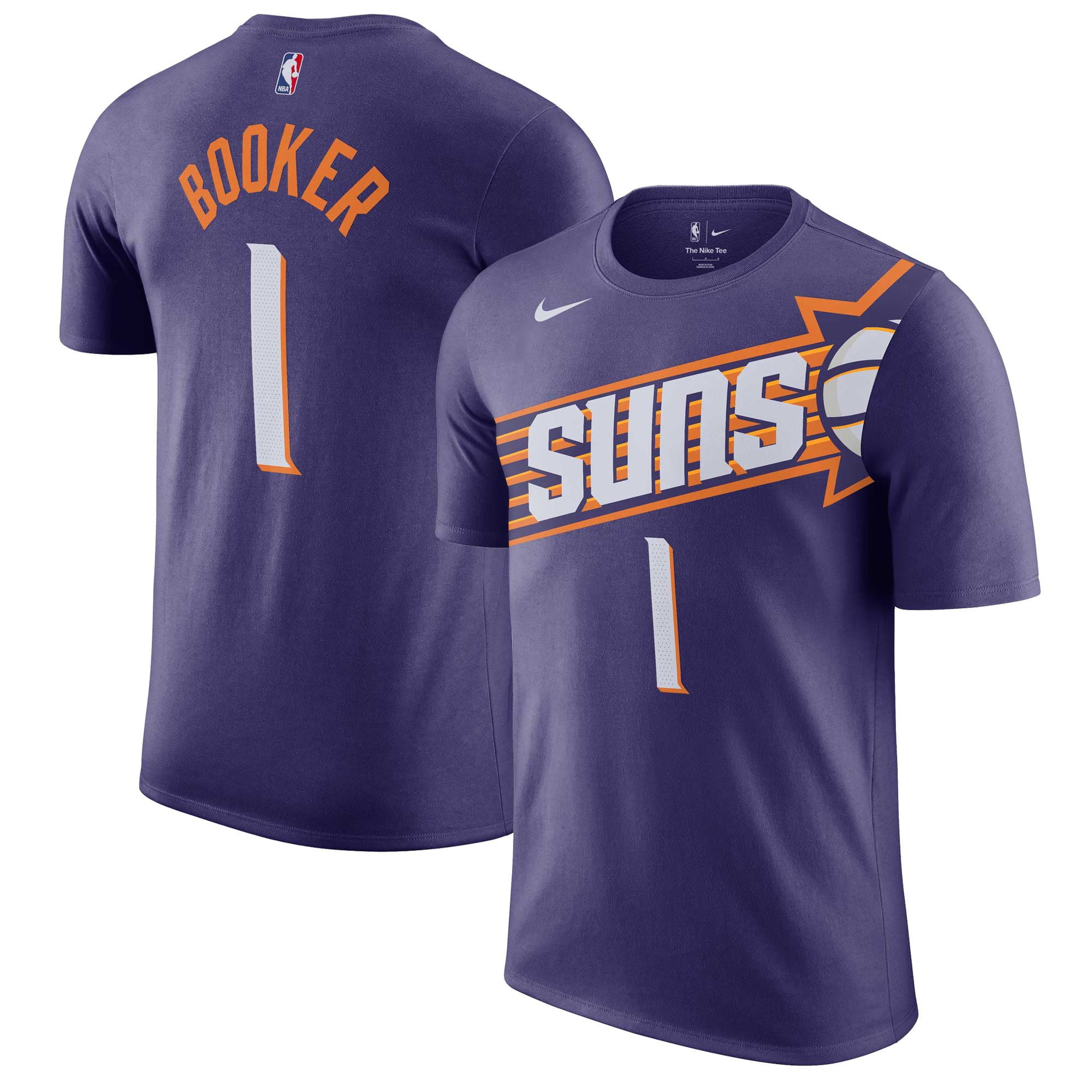 Men's Nike Devin Booker Purple Phoenix Suns Icon 2022/23 Name & Number ...