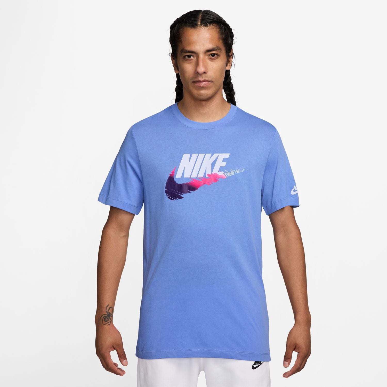 Men's Nike Distorted Swoosh Sportswear Tee Color: Royal Pulse Size: XL ...