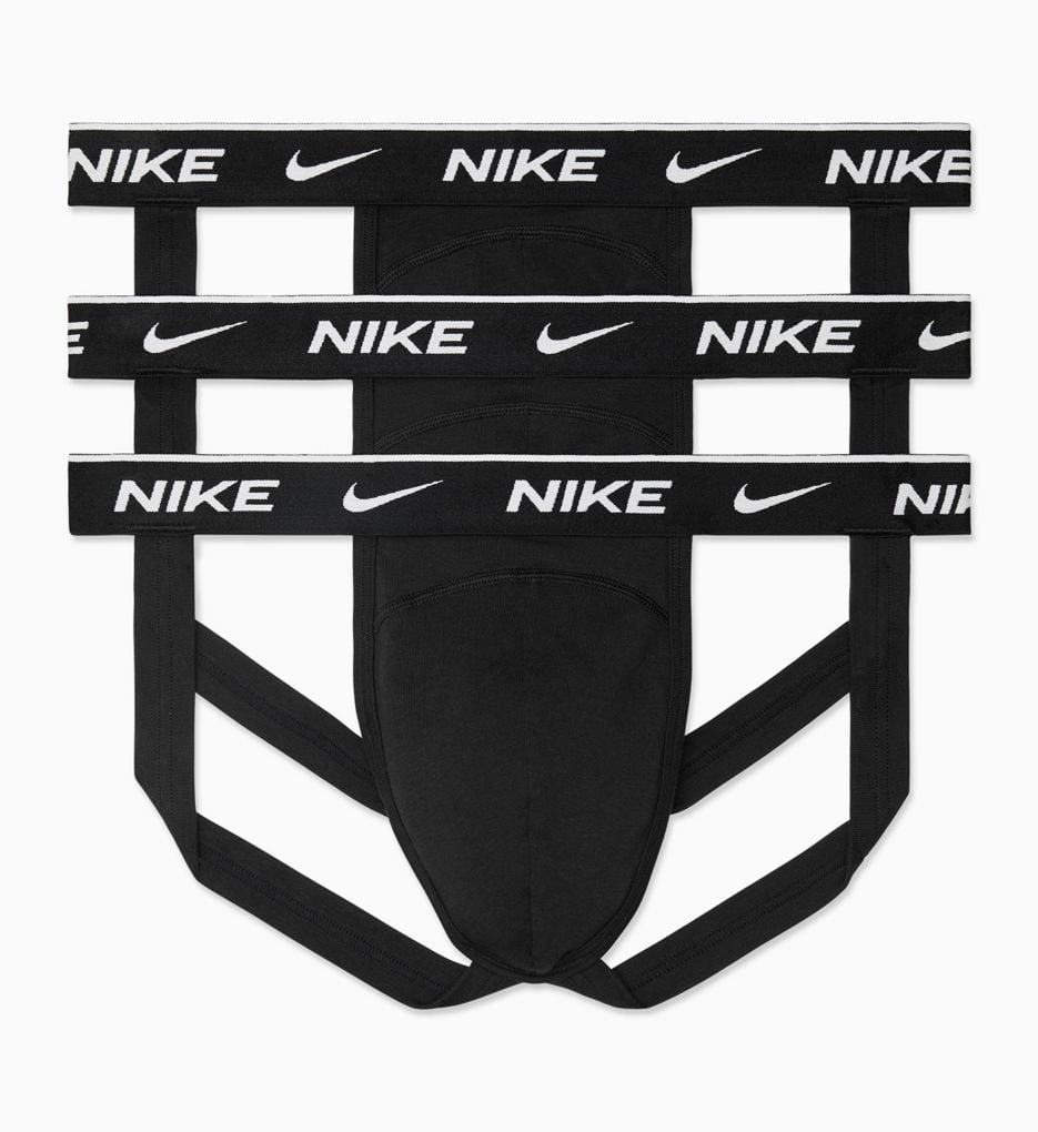 Men's Nike Dri-FIT Essential 3-pack Stretch Jockstraps Color: Black ...