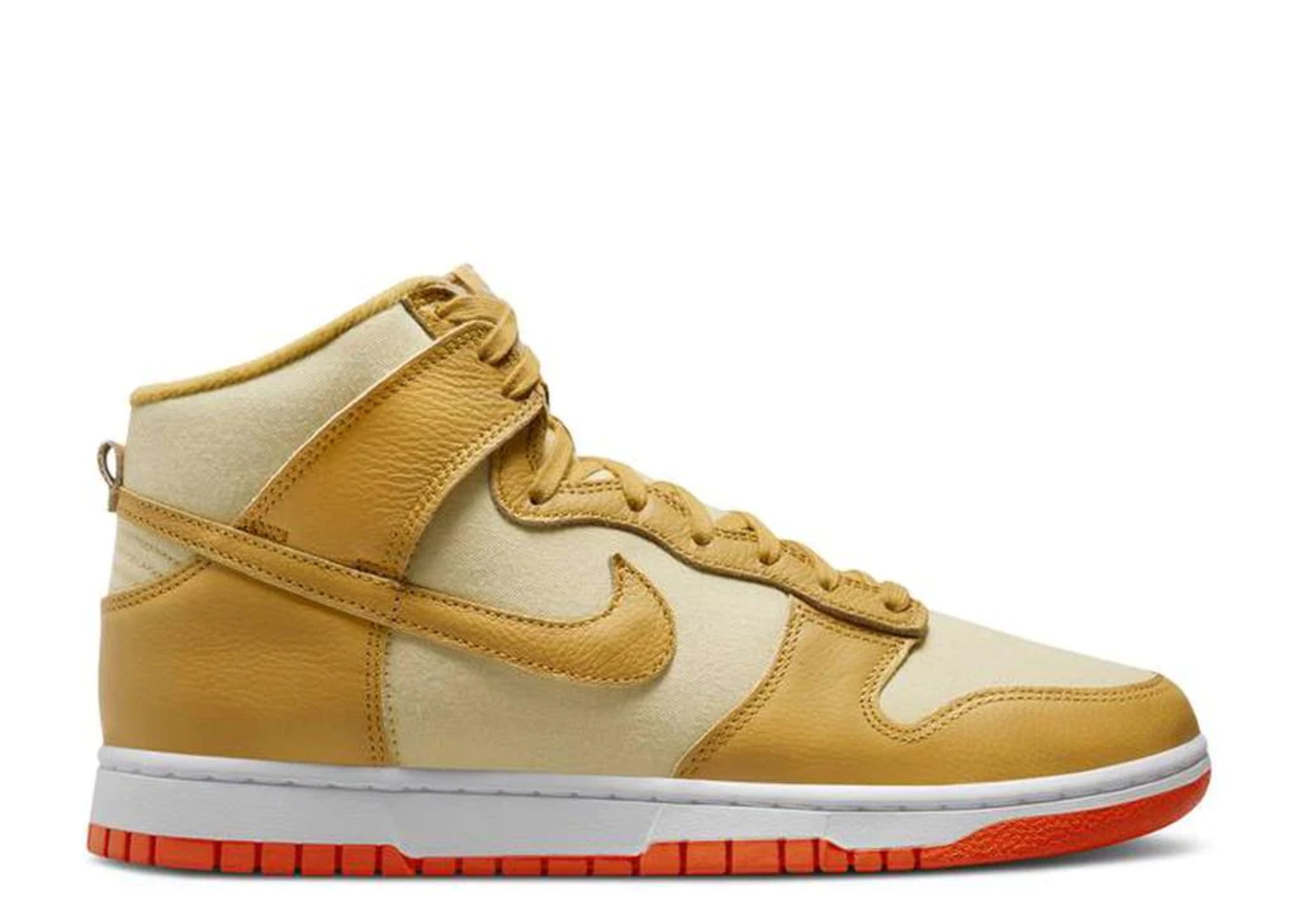 [DV7215-700] Mens Nike Dunk High 'Wheat Gold Safety Orange' - Walmart.com