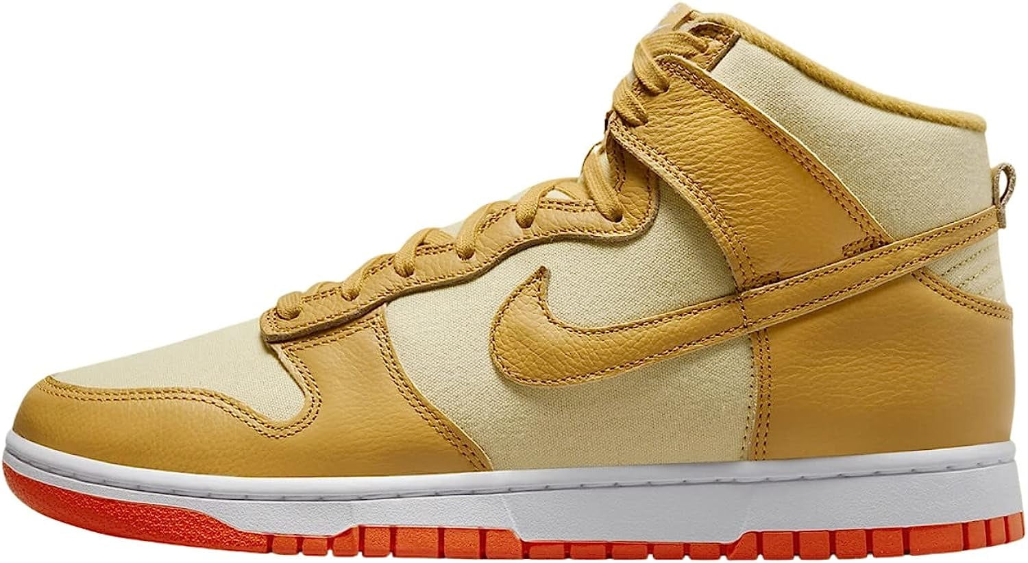 [DV7215-700] Mens Nike Dunk High 'Wheat Gold Safety Orange' - Walmart.com