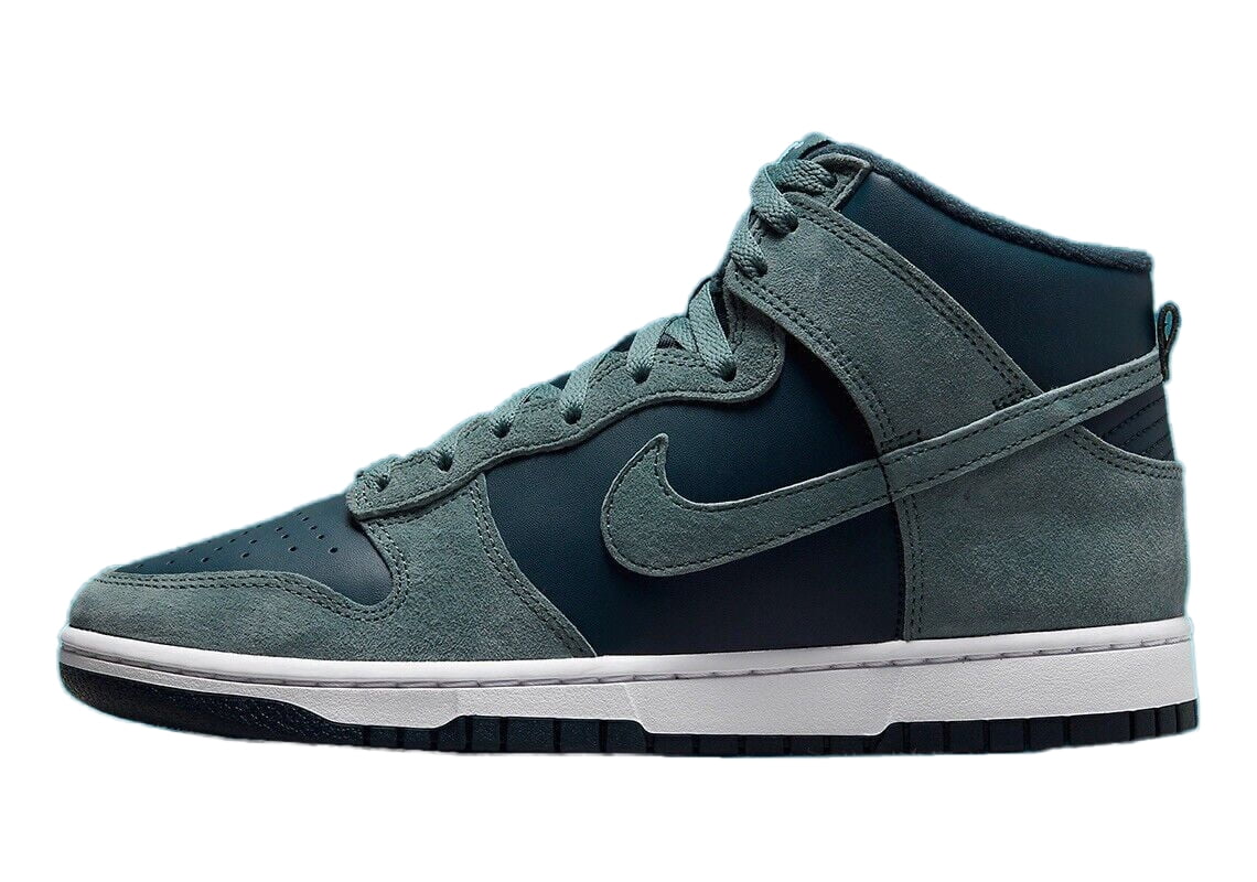Men's Nike Dunk Hi Retro Premium Armory Navy/Mineral Slate (DQ7679 400 ...