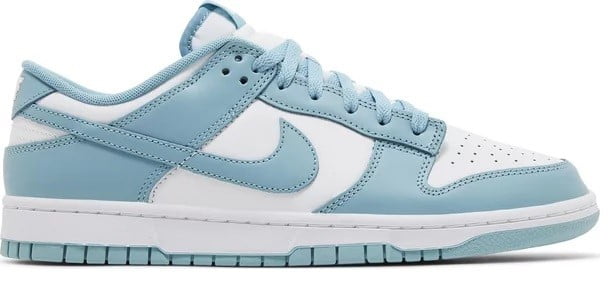 Men's Nike Dunk Low Retro White/Denim Turq (DV0833 106) - 4 - Walmart.com