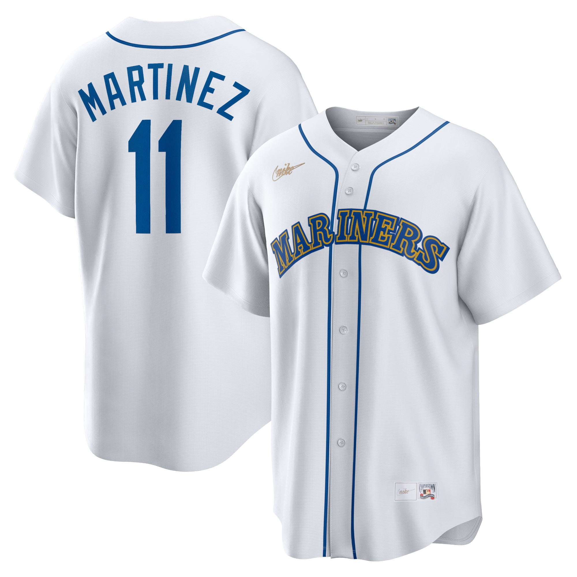 Men's Nike Edgar Martinez White Seattle Mariners Home Cooperstown ...