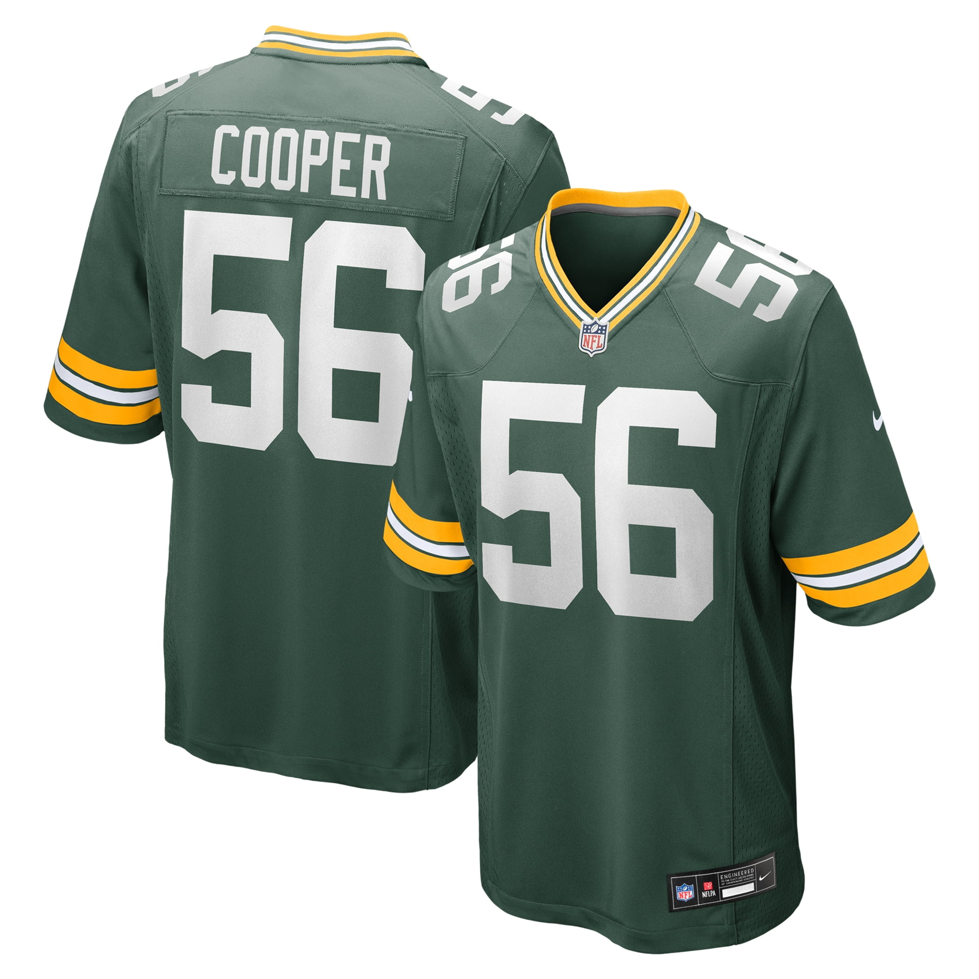 Men's Nike Edgerrin Cooper Green Green Bay Packers Game Jersey ...