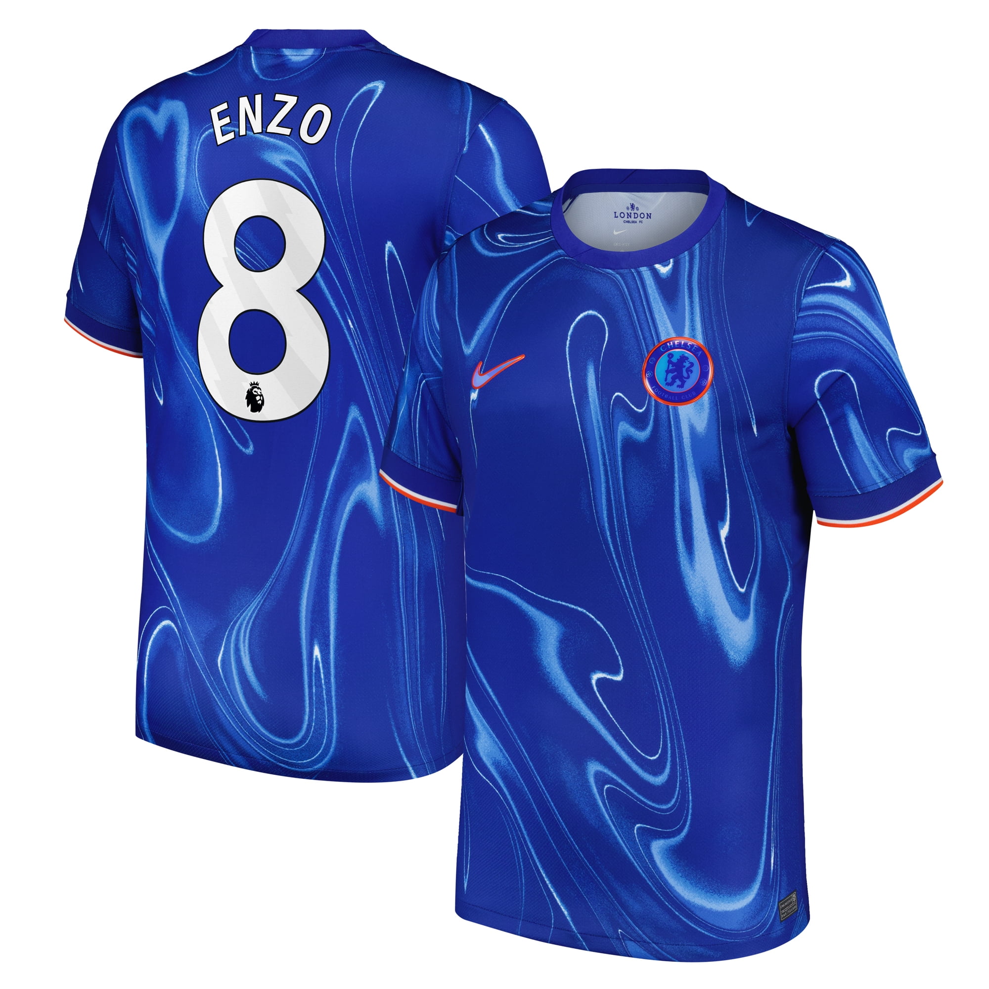 Men's Nike Enzo Fern-ndez Blue Chelsea 2024/25 Home Replica Player ...