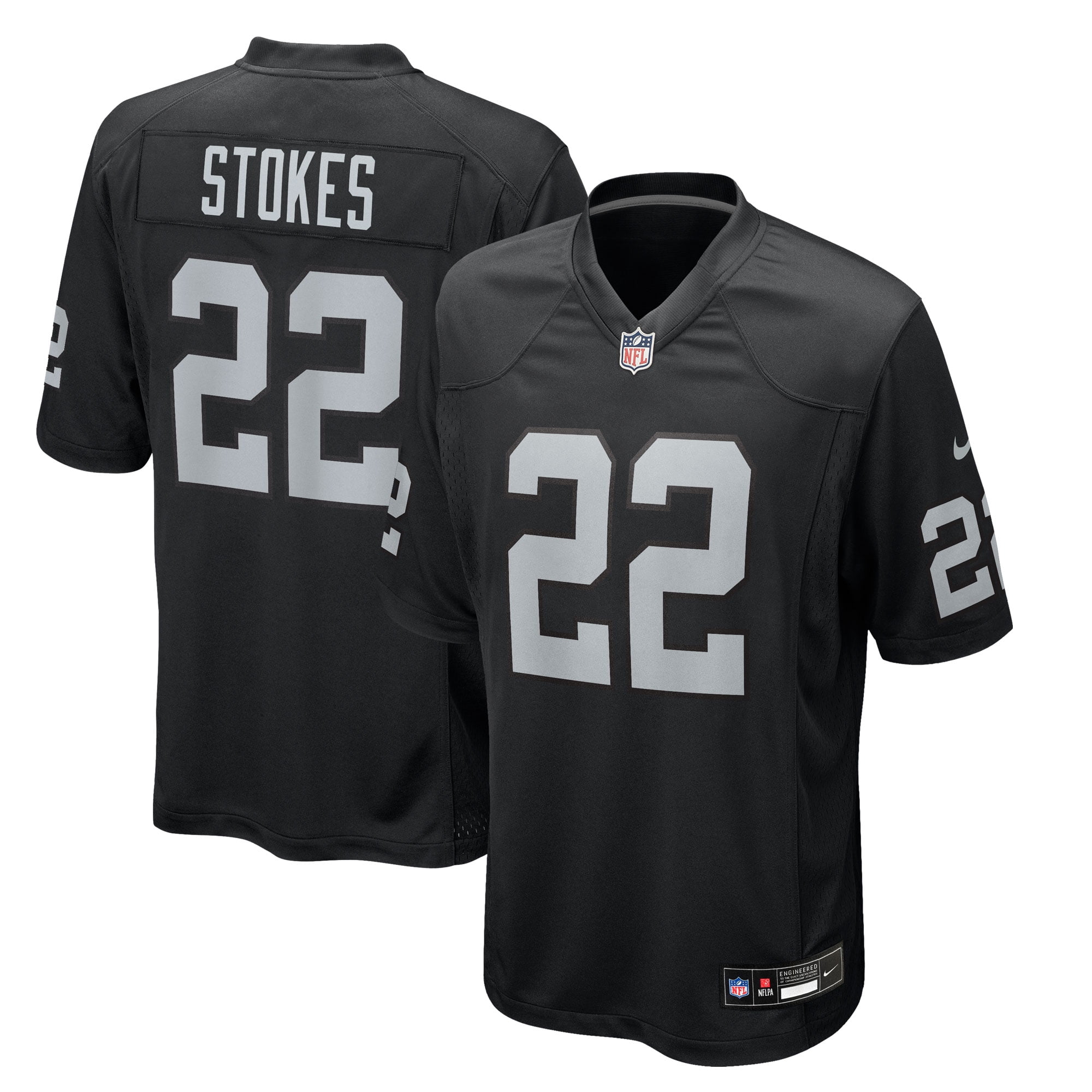 Men's Nike Eric Stokes Black Las Vegas Raiders Team Game Jersey ...